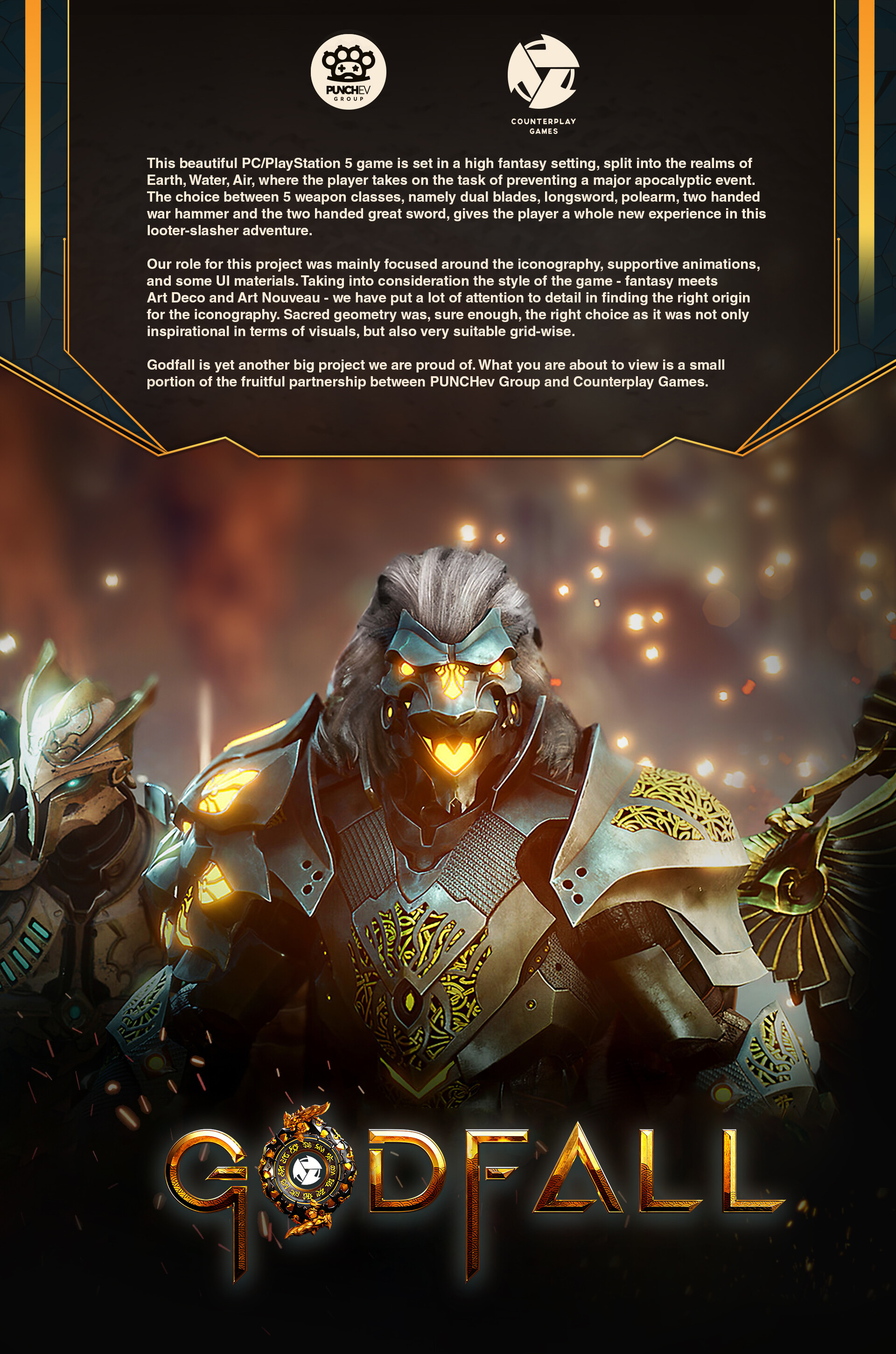 Game Interface UI & UX Art House - Godfall