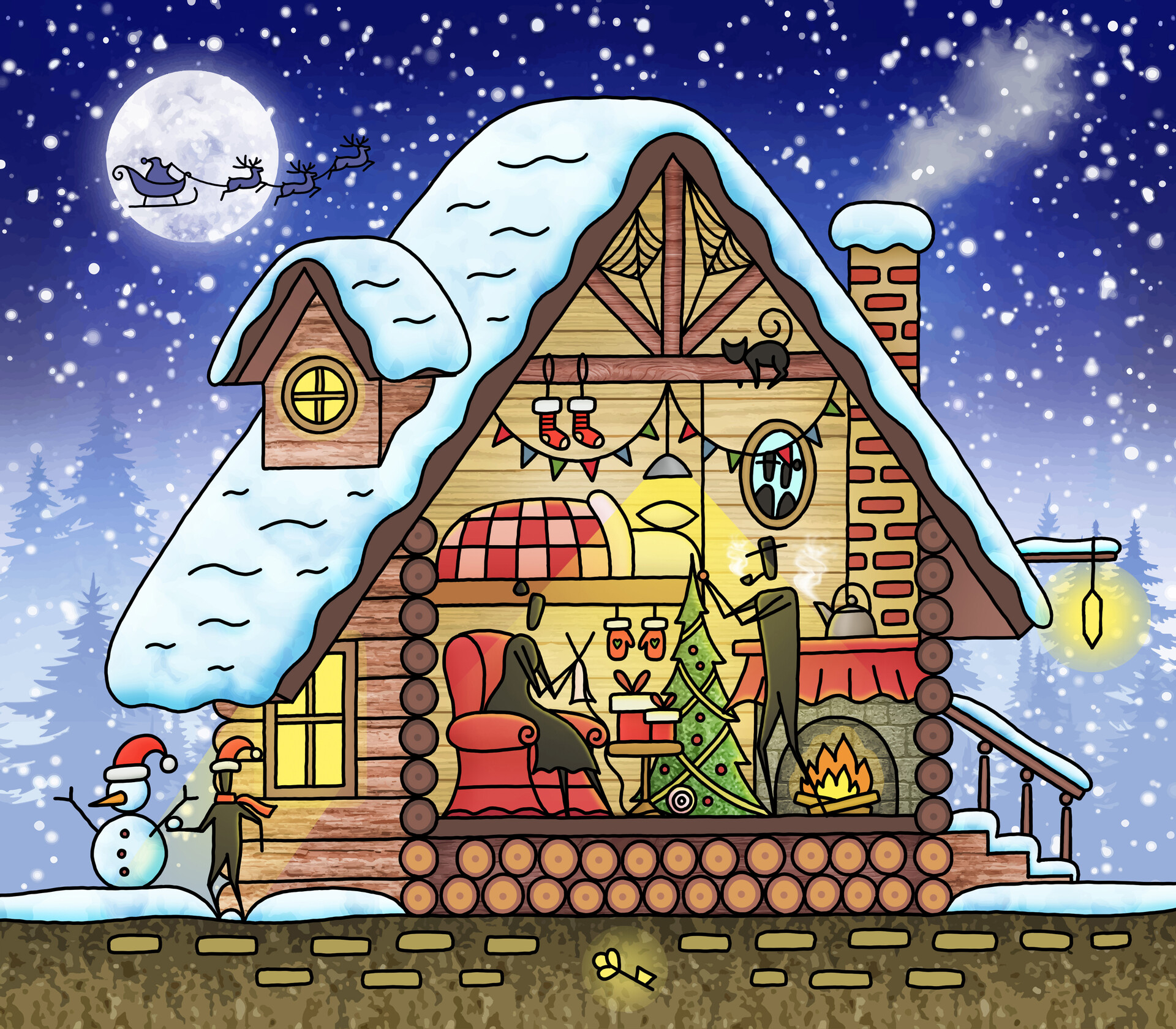 ArtStation - Moment 4: Winter Cottage