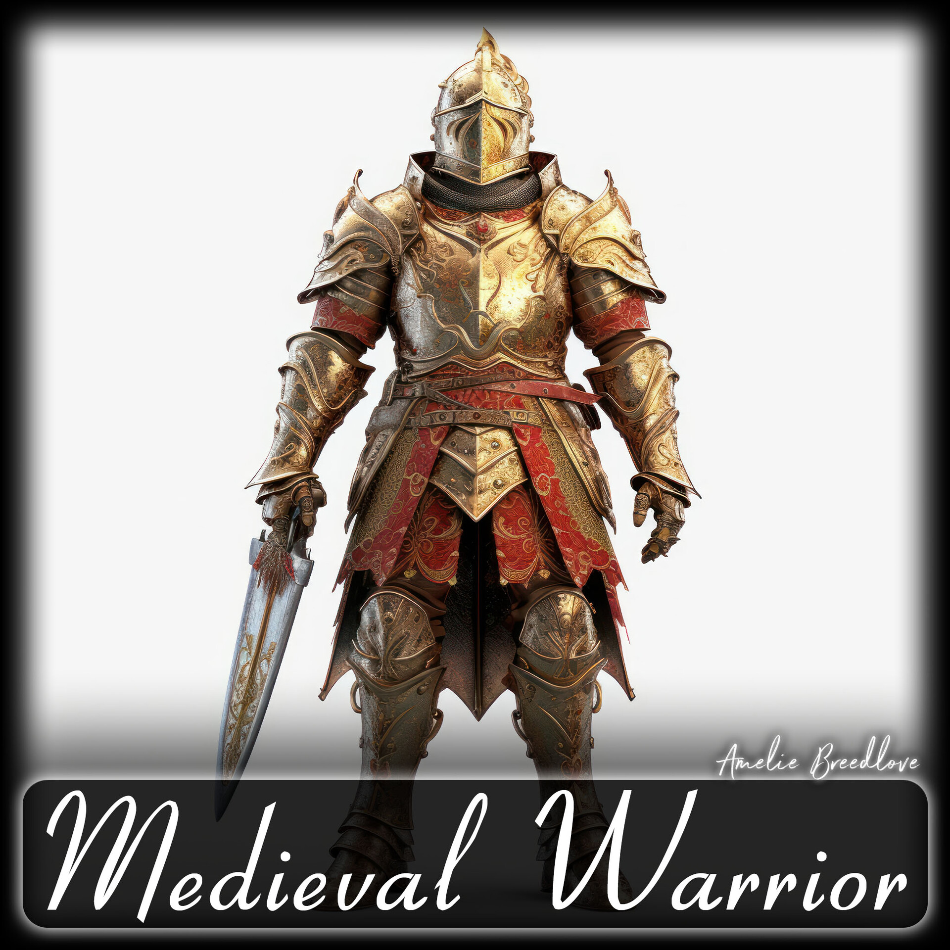 ArtStation - 220 Medieval Warrior (Full Body) Reference Pack | 4K | v.2