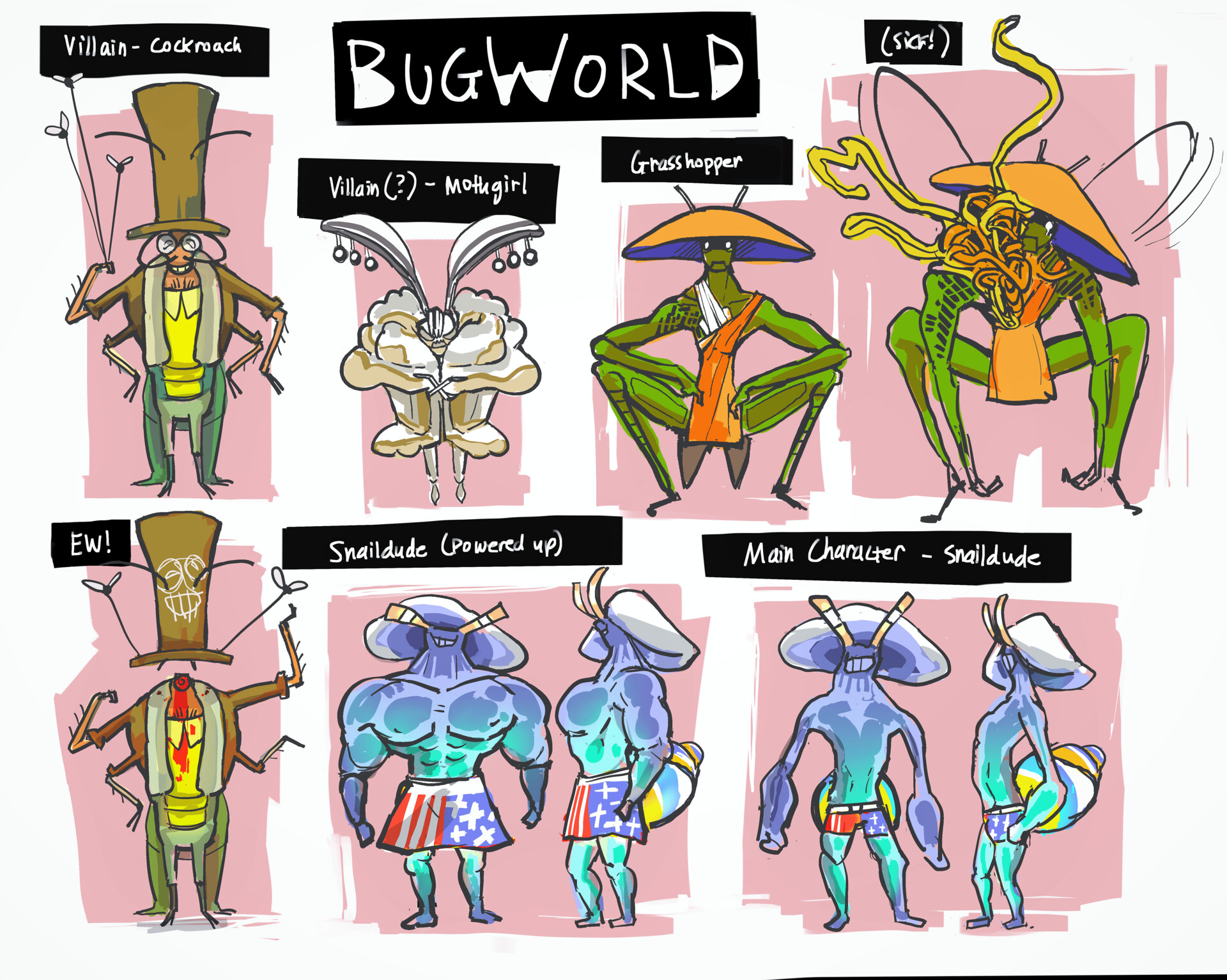 ArtStation - Bugworld Character Design + 3D Modeling