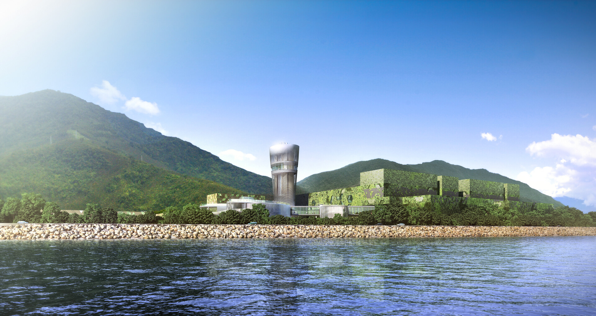 ArtStation - Shek Kwu Chau Incinerator Conceptual Development
