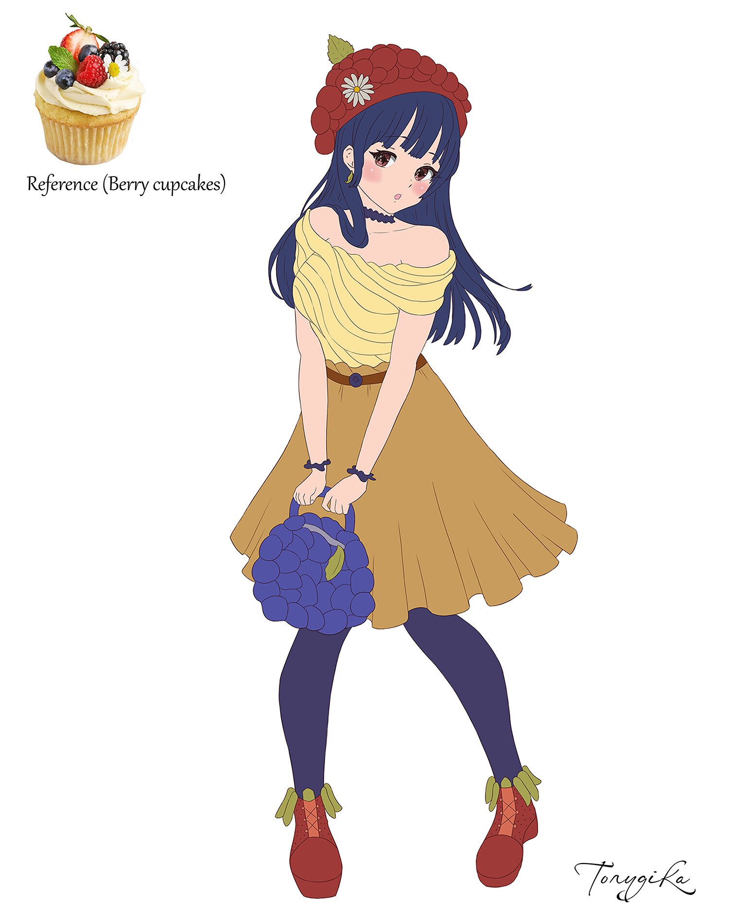 ArtStation - Anna Yamada- Berry cupcakes