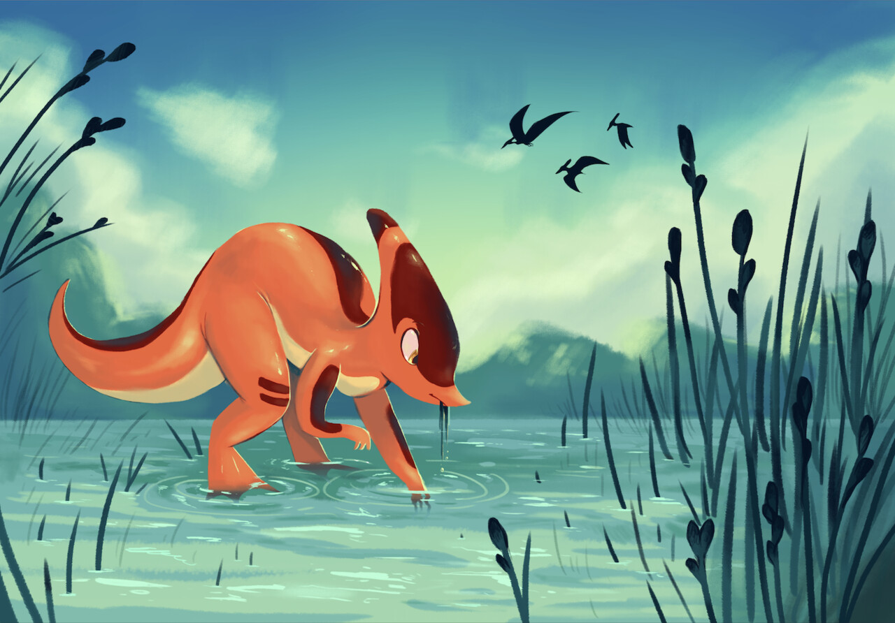 ArtStation - Dinosaurs: Parasaurolophus