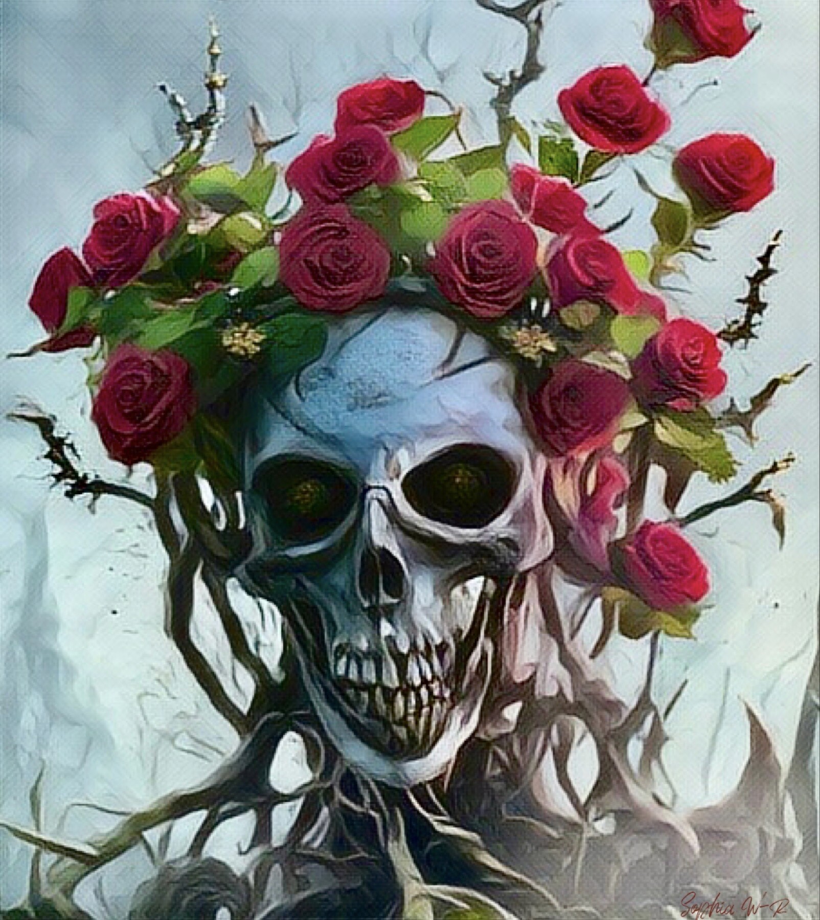 ArtStation - Funeral Rose Garden