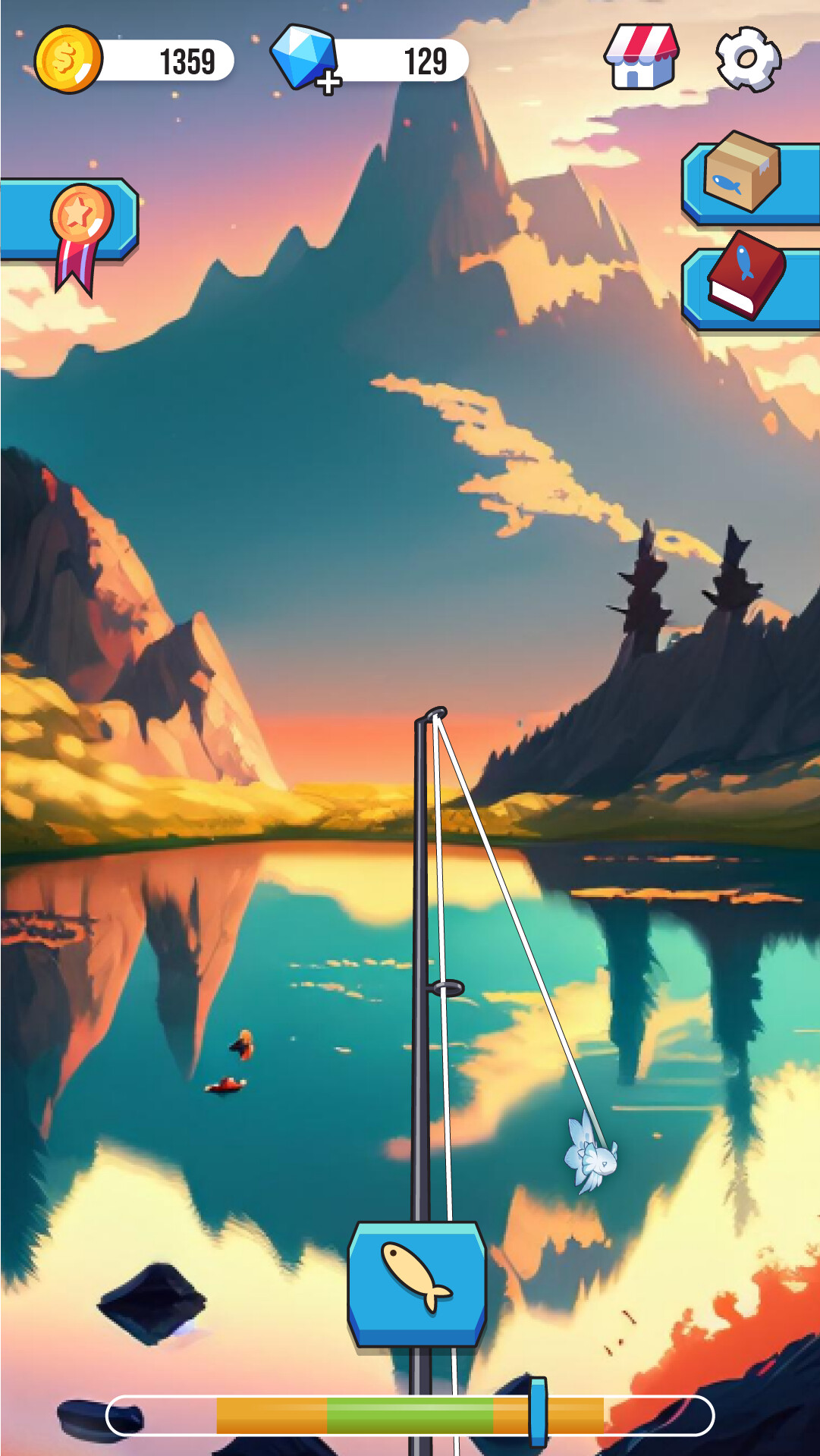 ArtStation - UI - Fishing game