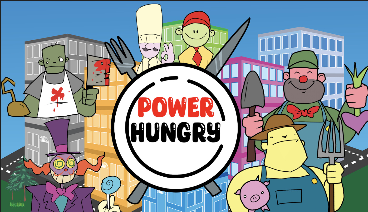 ArtStation - Power Hungry Board Game Artwork (2023)