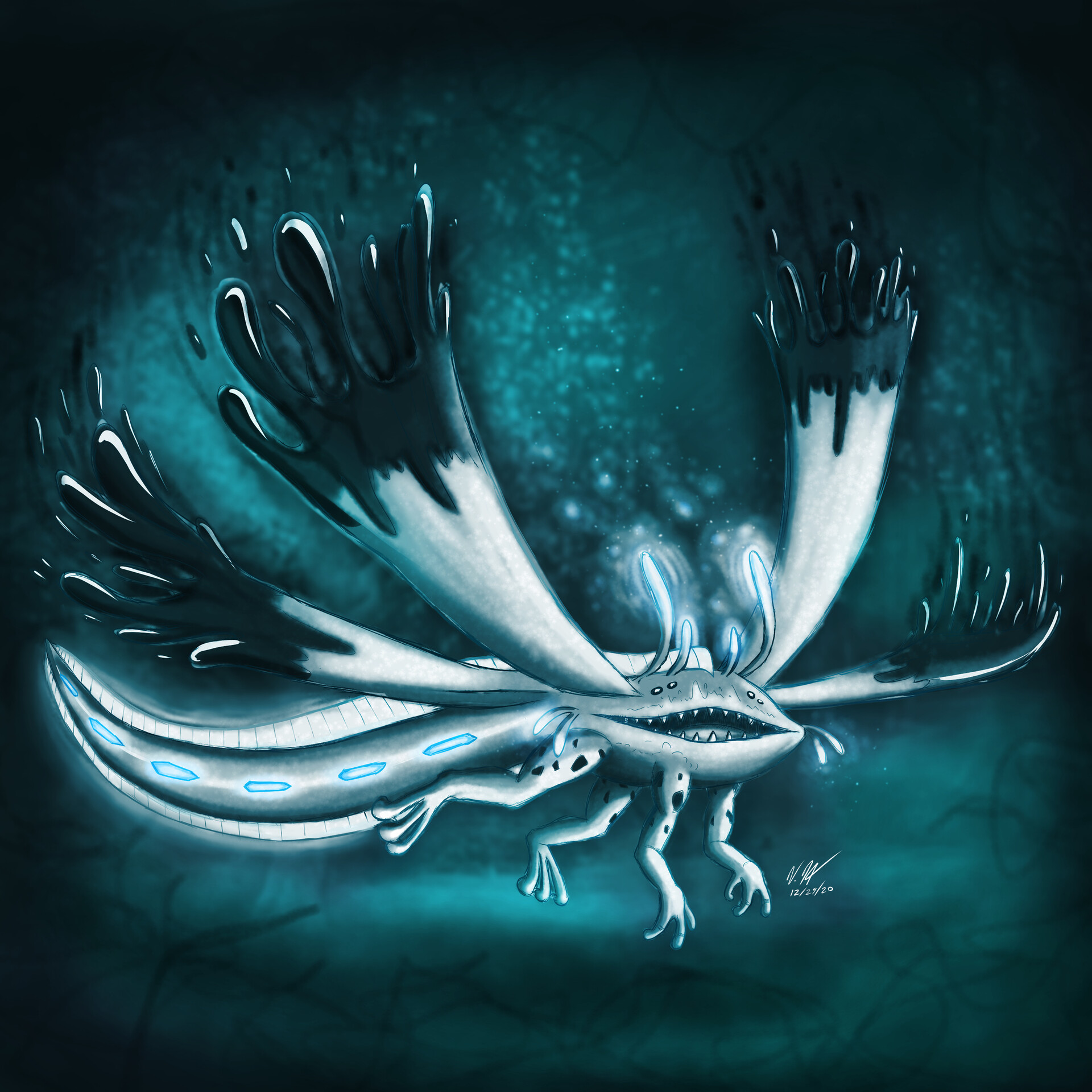 ArtStation - Flying Frog Eel