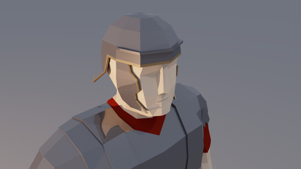Alec Bicheno - Low poly Roman soldier and equipment