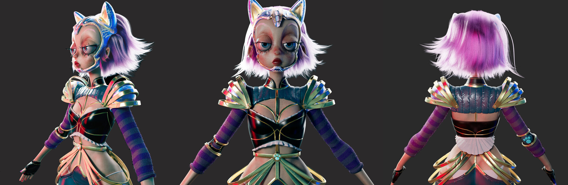 Crosa _______ - Cat Fighter (Neutral pose and light) WIP_!