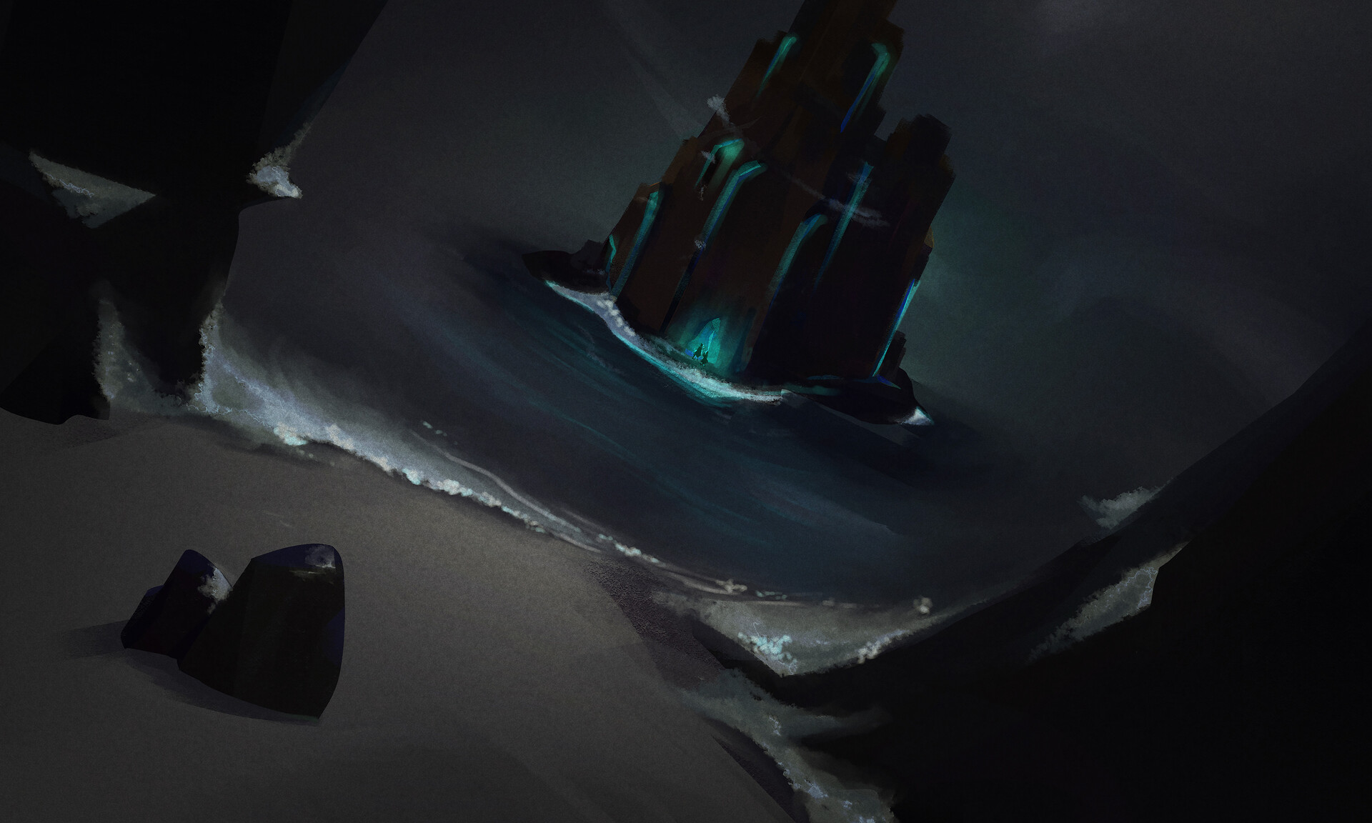 ArtStation - Whispers of the Foreboding Mountains