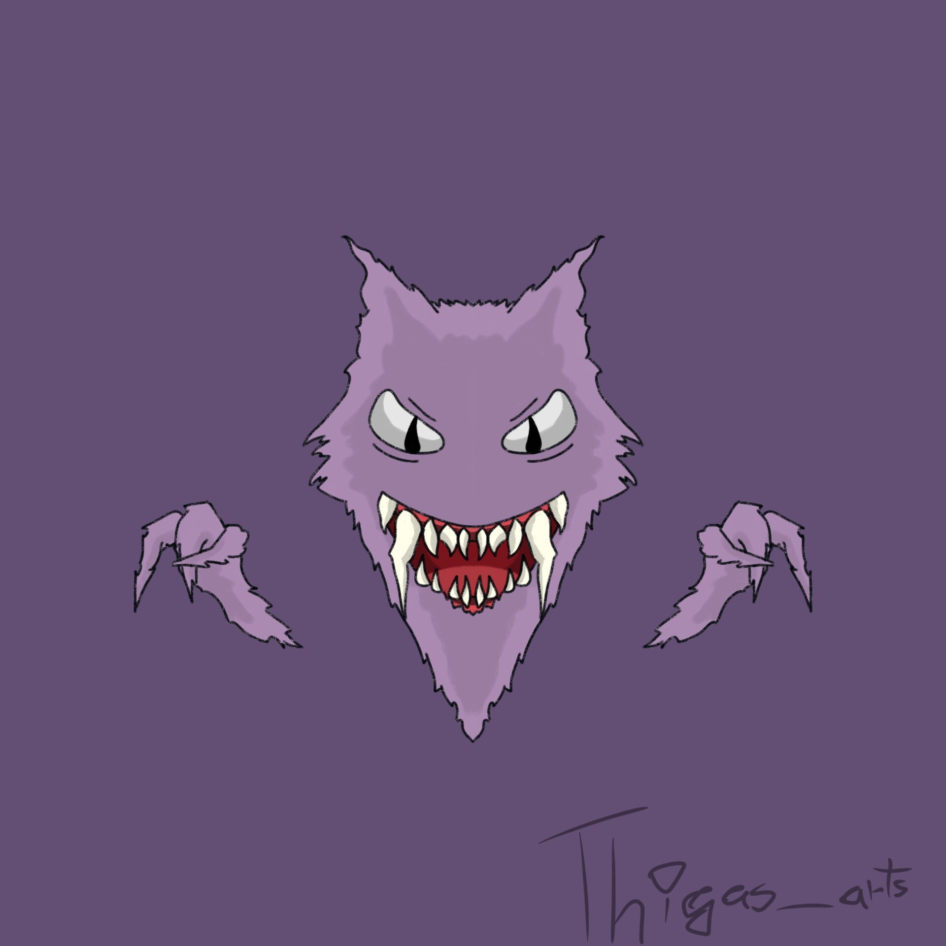 ArtStation - A Spooky Haunter, Pokemon Fanart