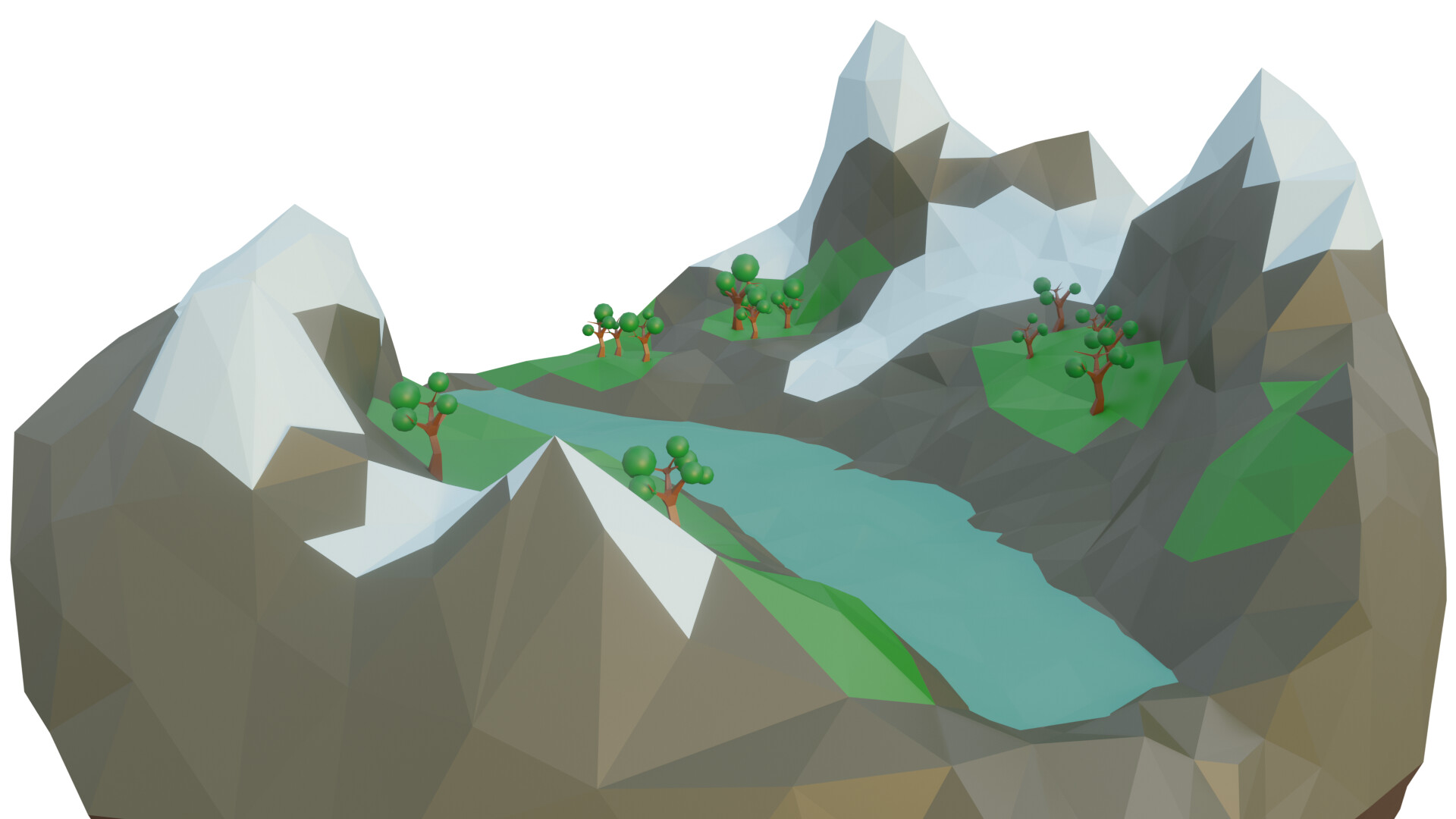 ArtStation - sky world Low poly