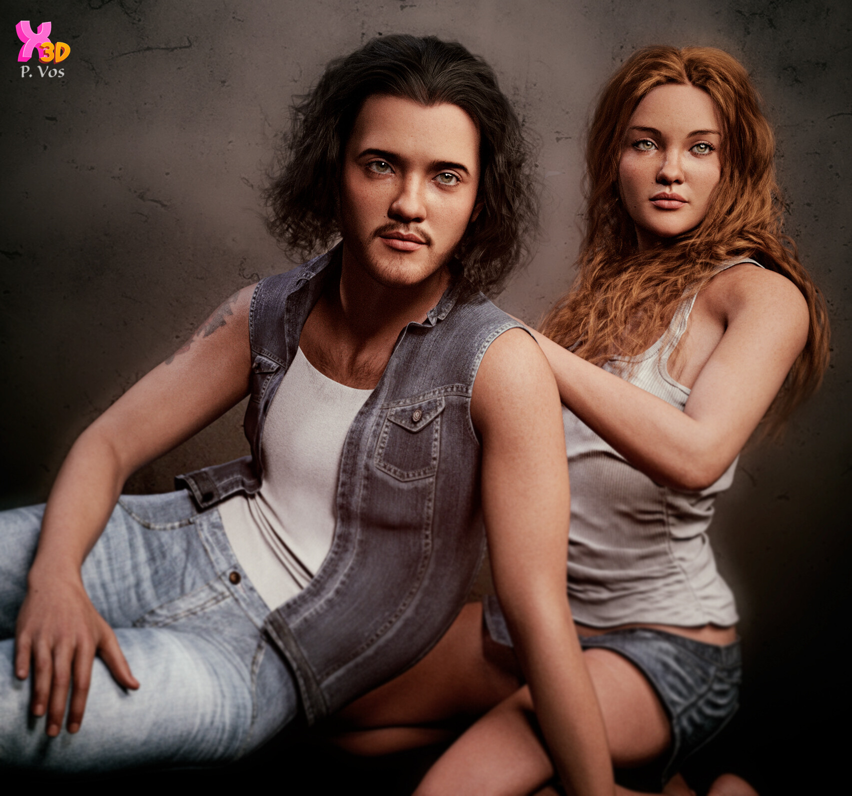 Xtreme3D Studio - E3D Twins: Kaitlin and Nathaniel HD for G9 by Emrys