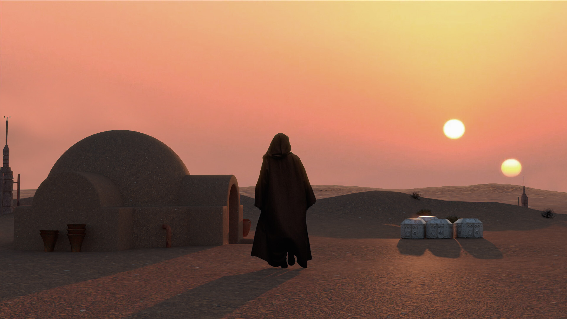 ArtStation - Binary sunset on Tatooine