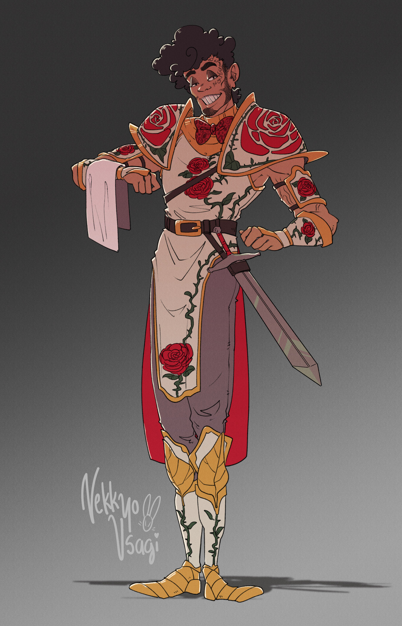 ArtStation - DCC character design - Nevil the Warrior Butler