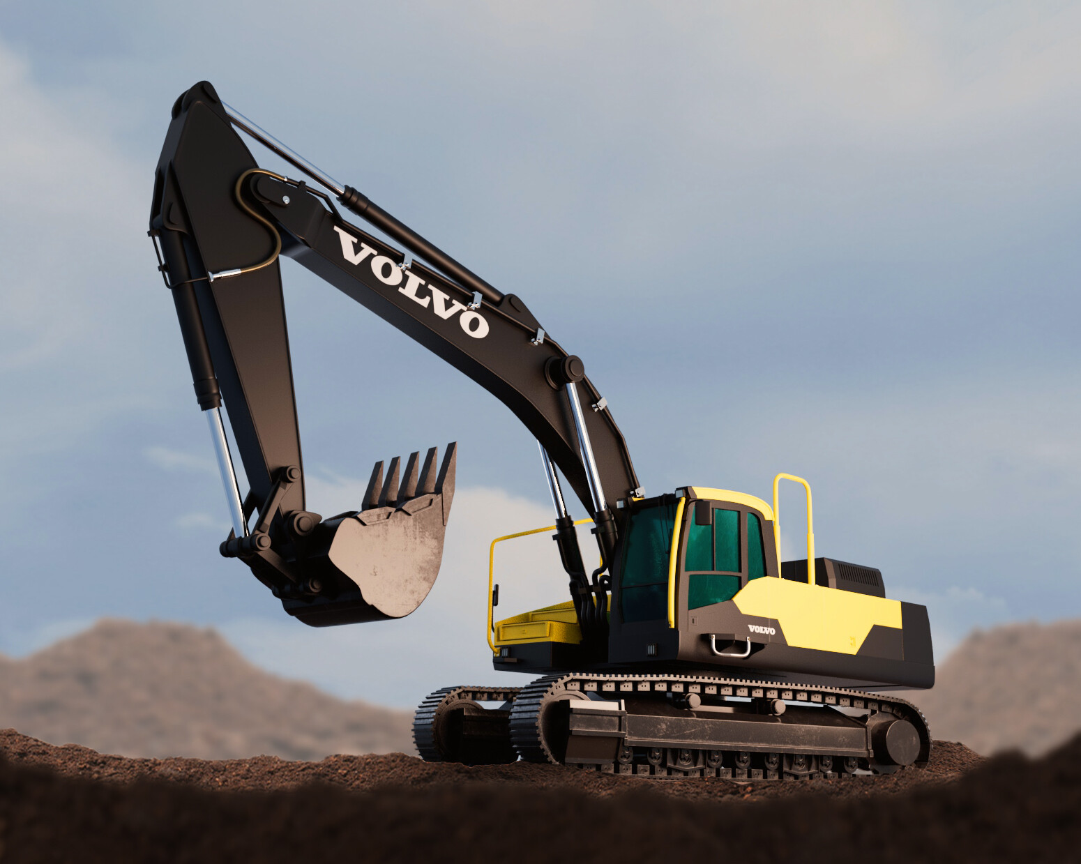 ArtStation - Volvo Excavator