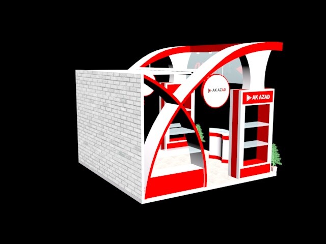 ArtStation - 3d stall design modeling