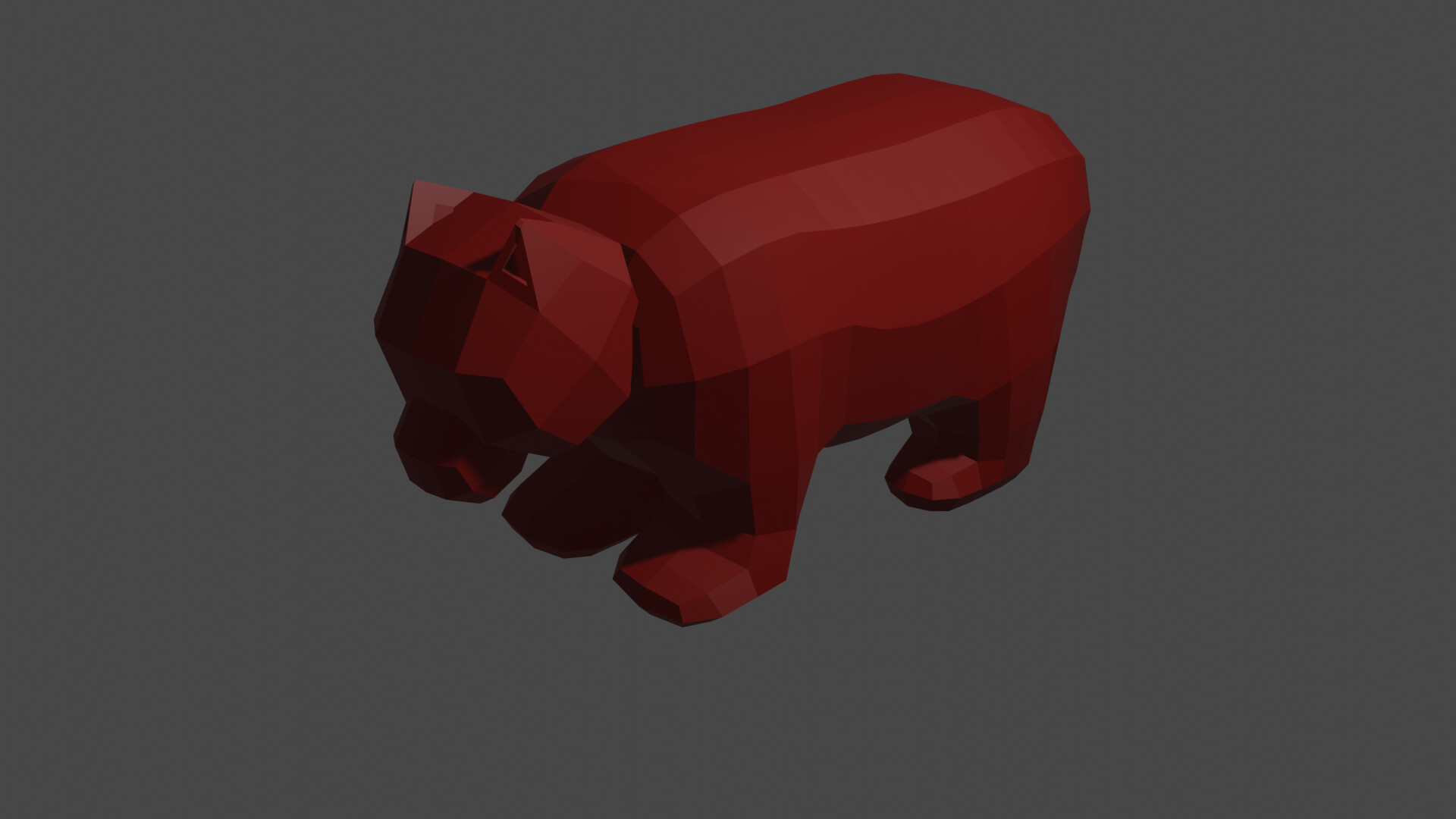 ArtStation - Bear Low Poly Moviment