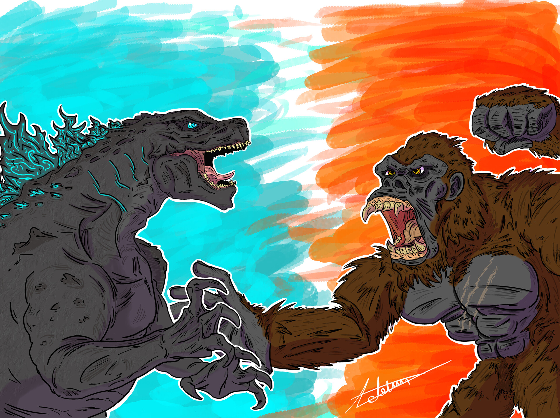 ArtStation - Godzilla Vs Kong