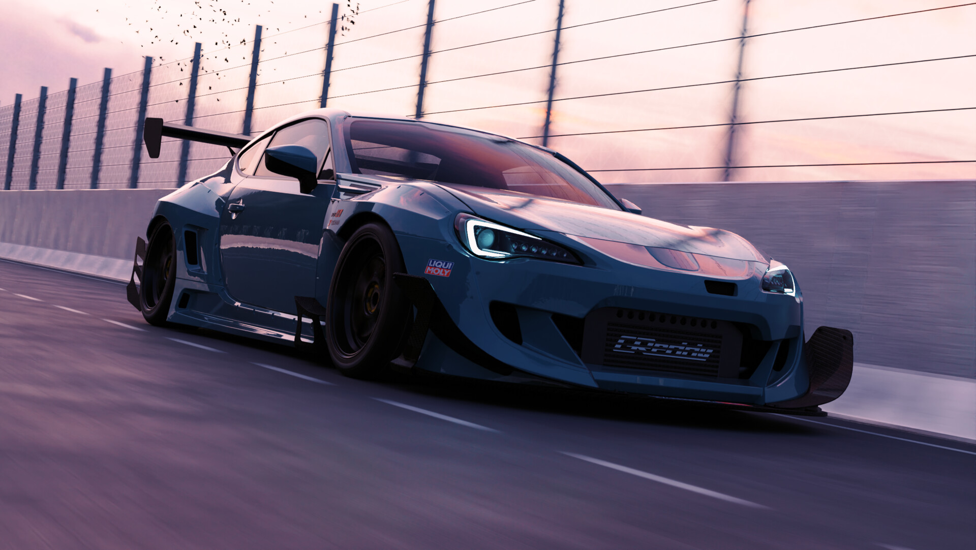 ArtStation - Subaru with a beautiful sunset | Blender