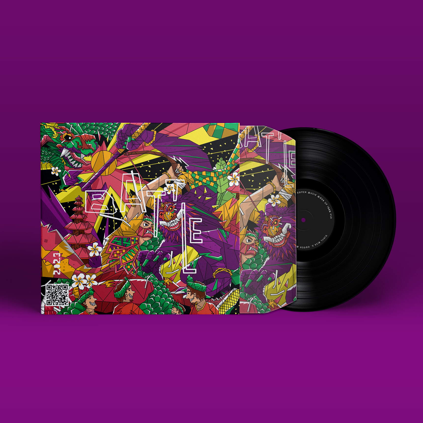 Novan Edo - Illustration Music Cover "Battle" 2023