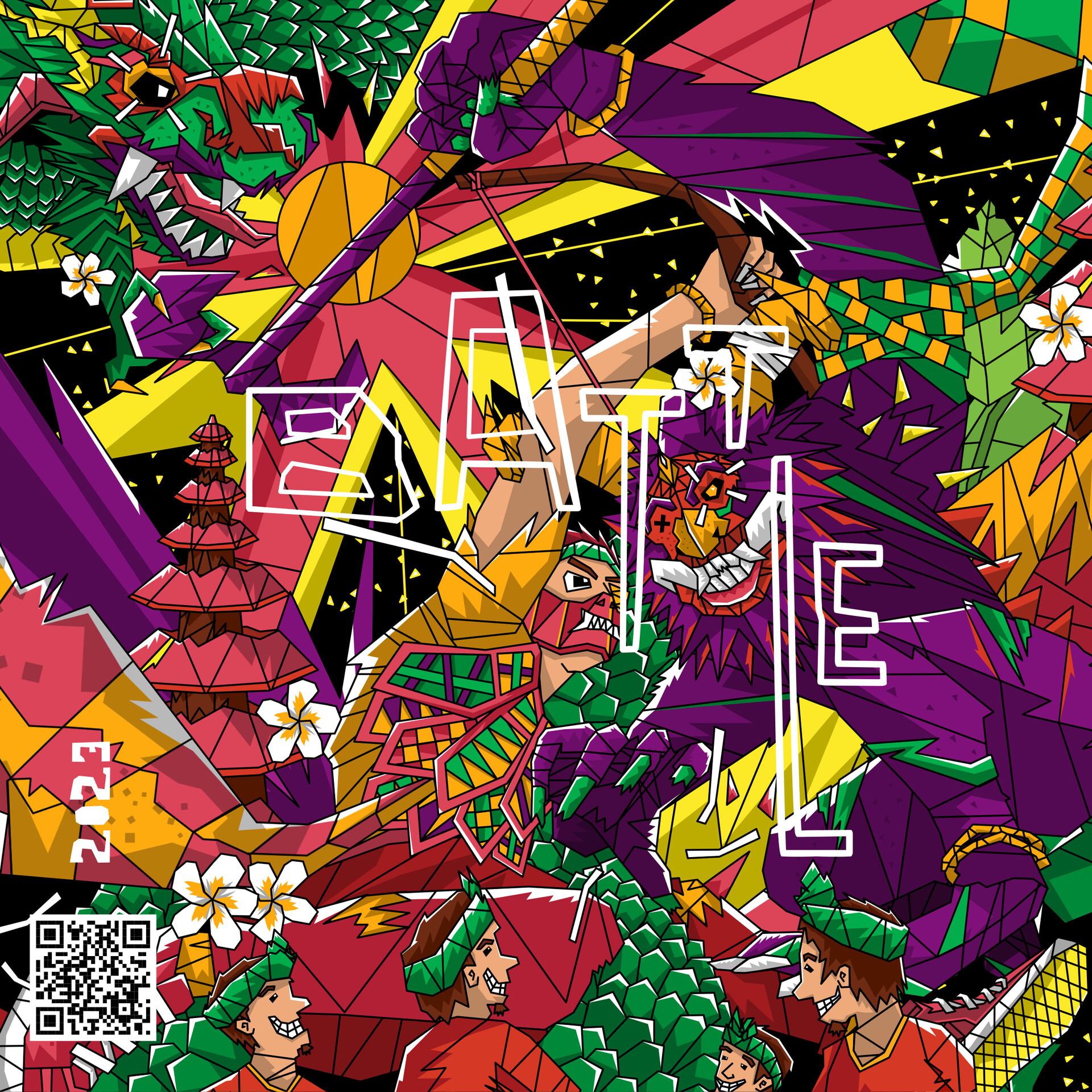 Novan Edo - Illustration Music Cover "Battle" 2023