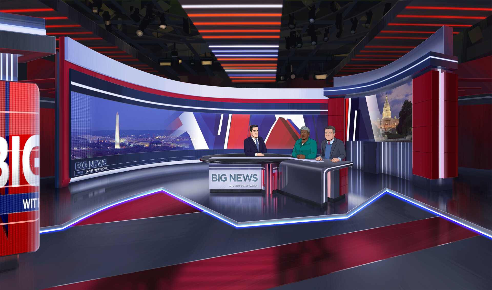 Tv Studio Background Gif