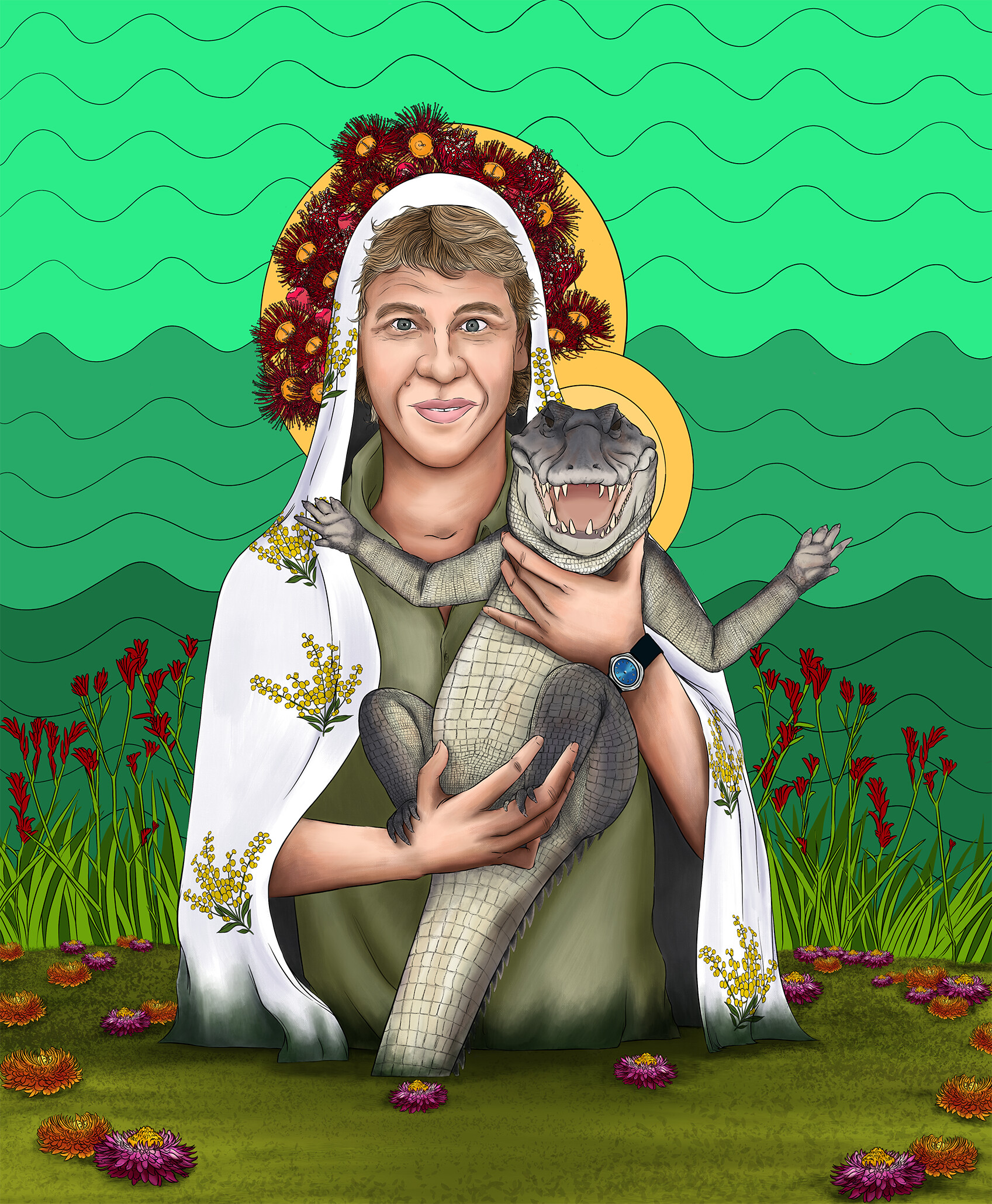 ArtStation - Steve Irwin Tribute