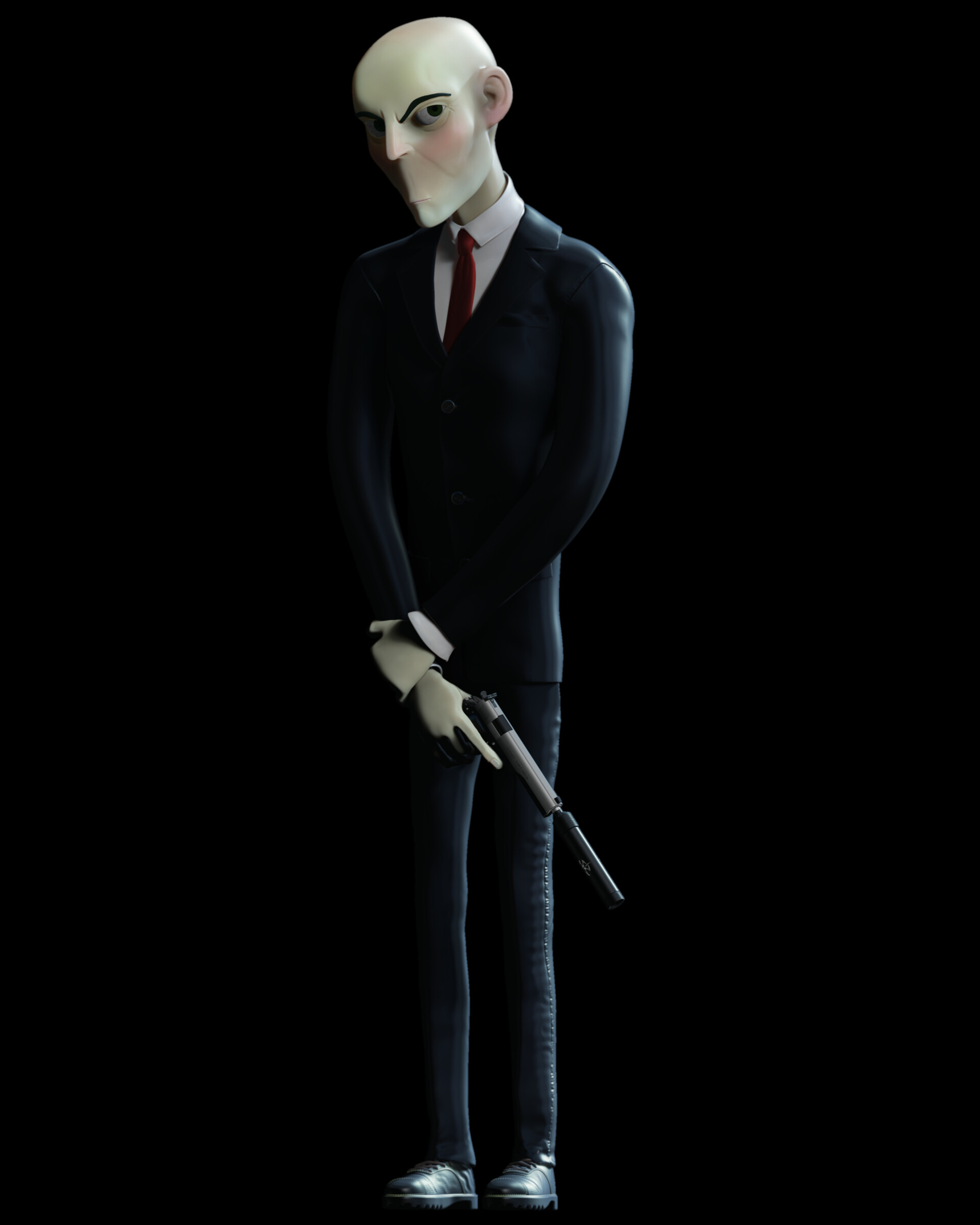 NA3D.CG - 3D Agent 47 Stylized character