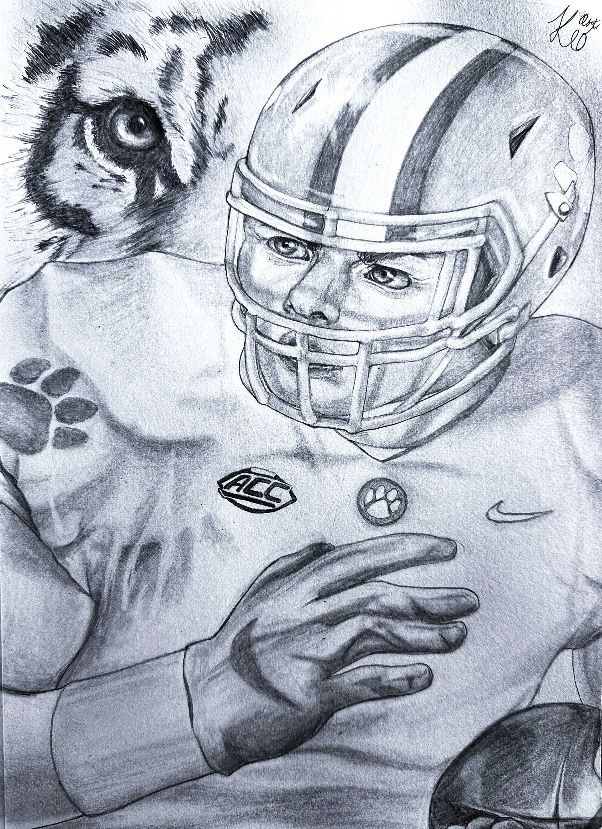 ArtStation - Clemson Football: Commission