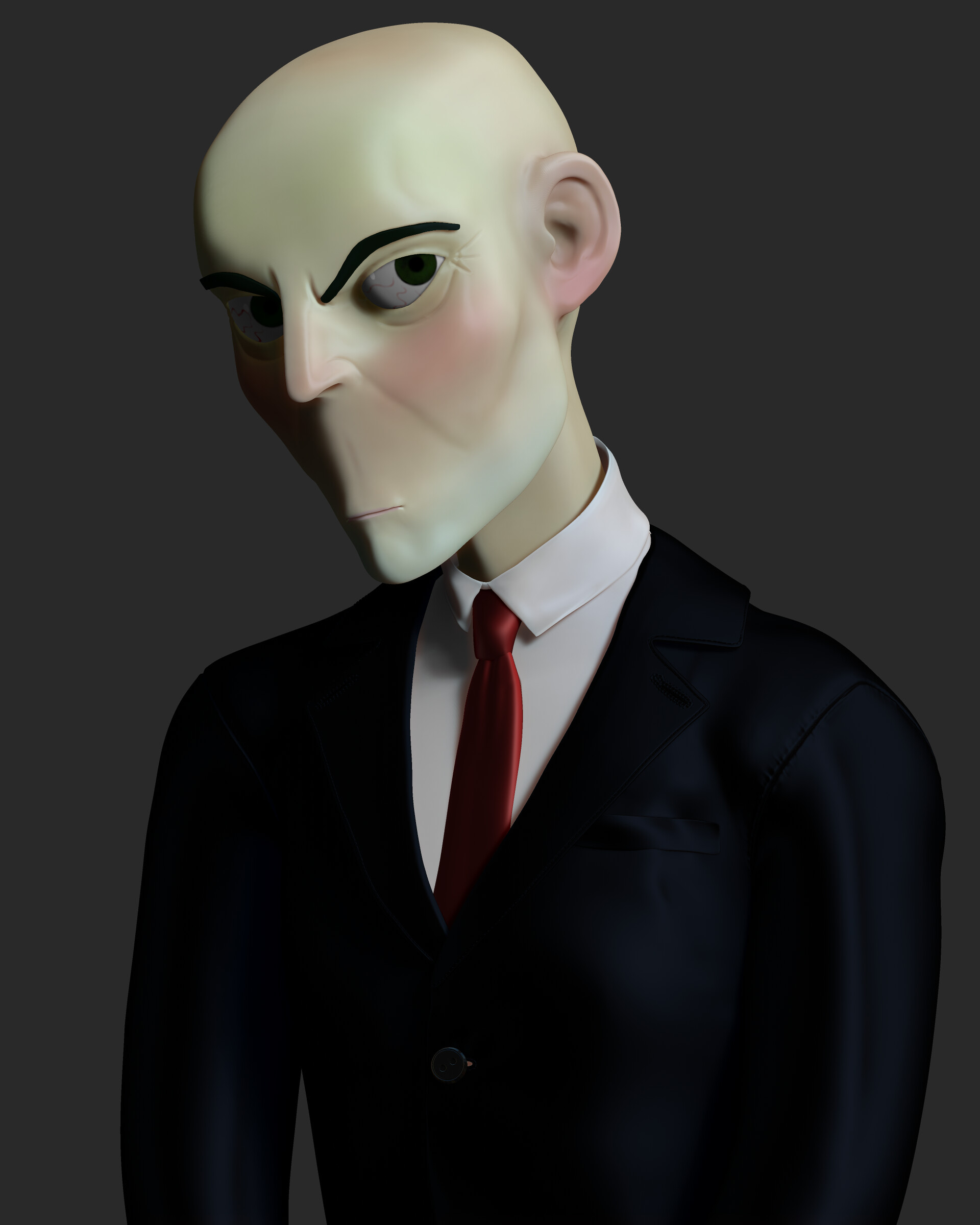 NA3D.CG - 3D Agent 47 Stylized character