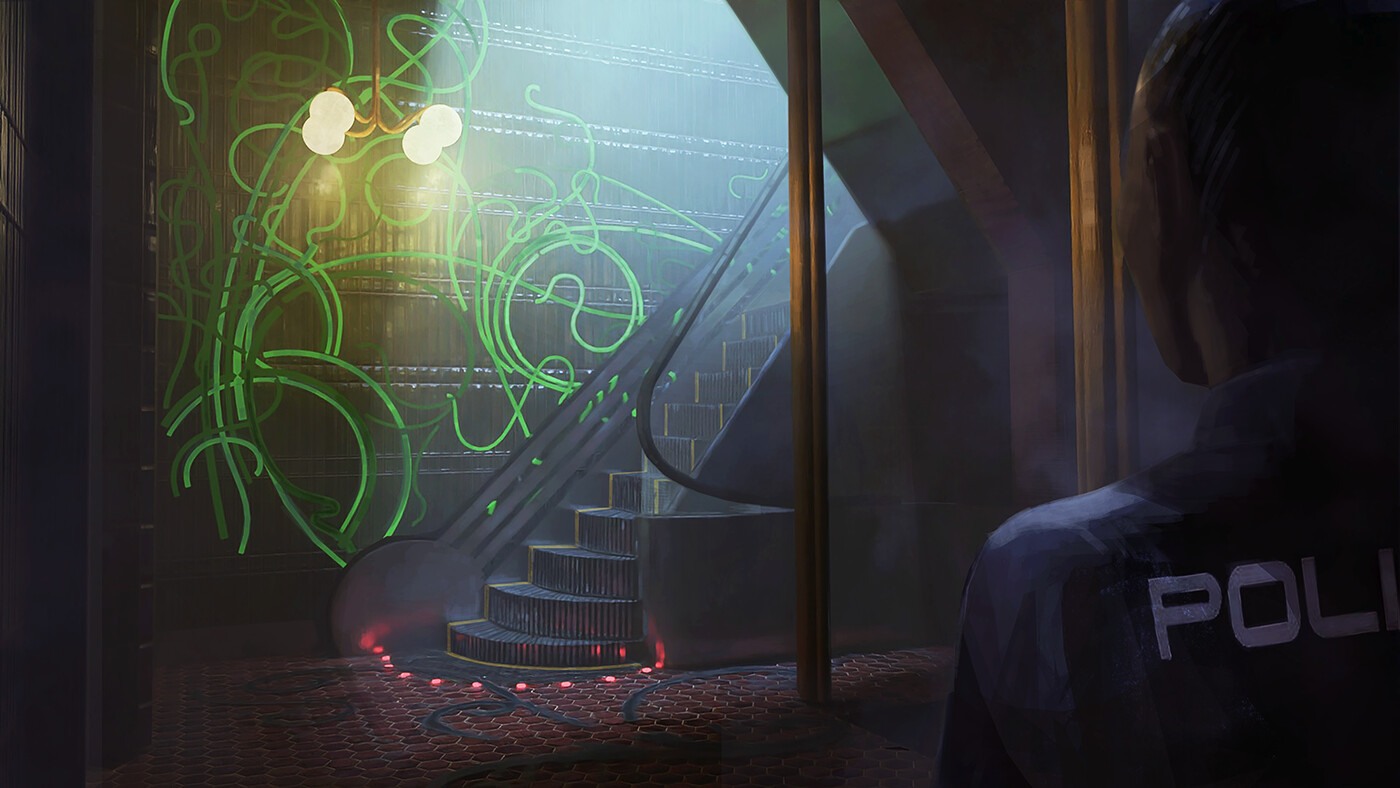 ArtStation - Cyber Deco Hall