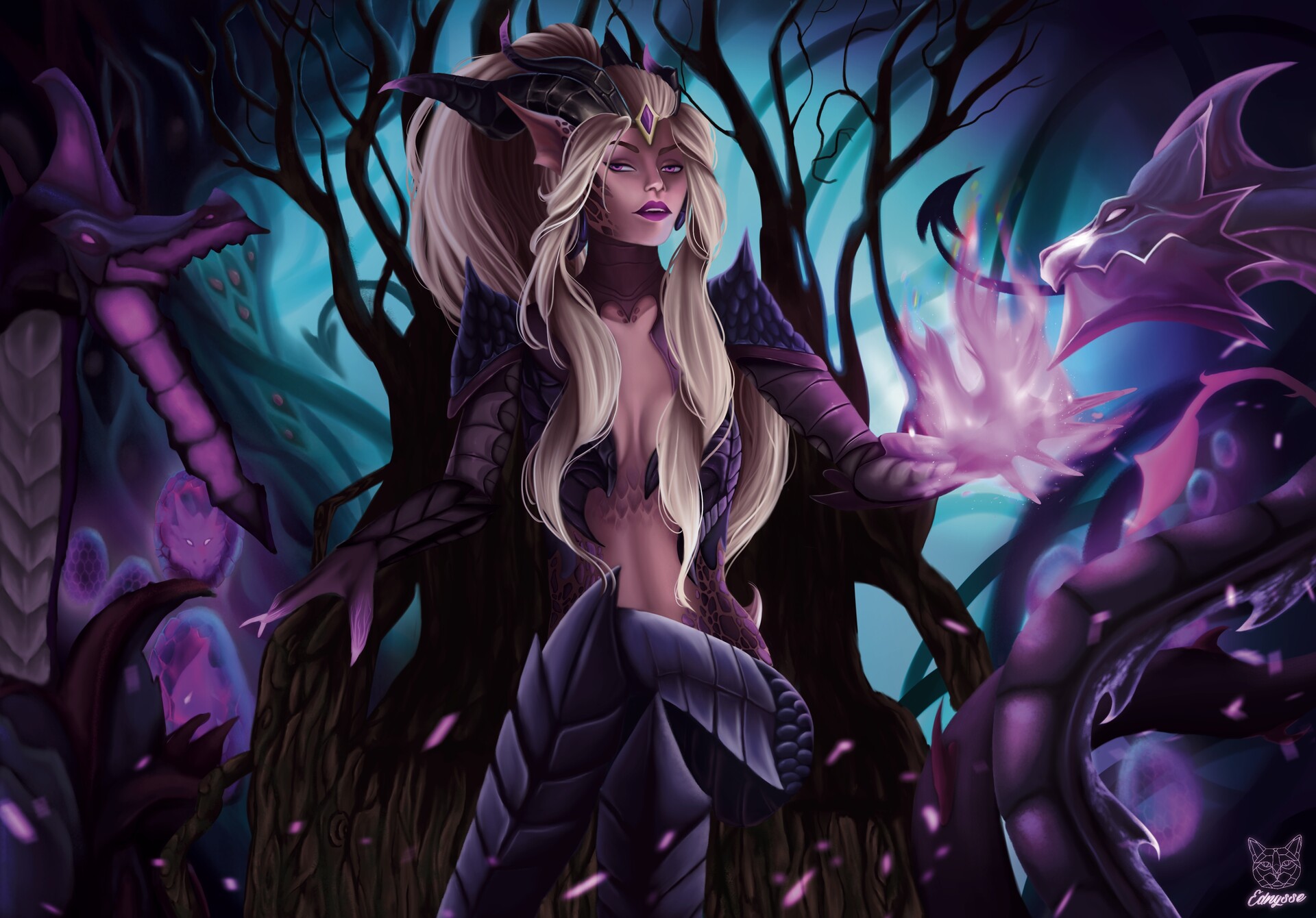 ArtStation - Illustration Zyra, League of Legends