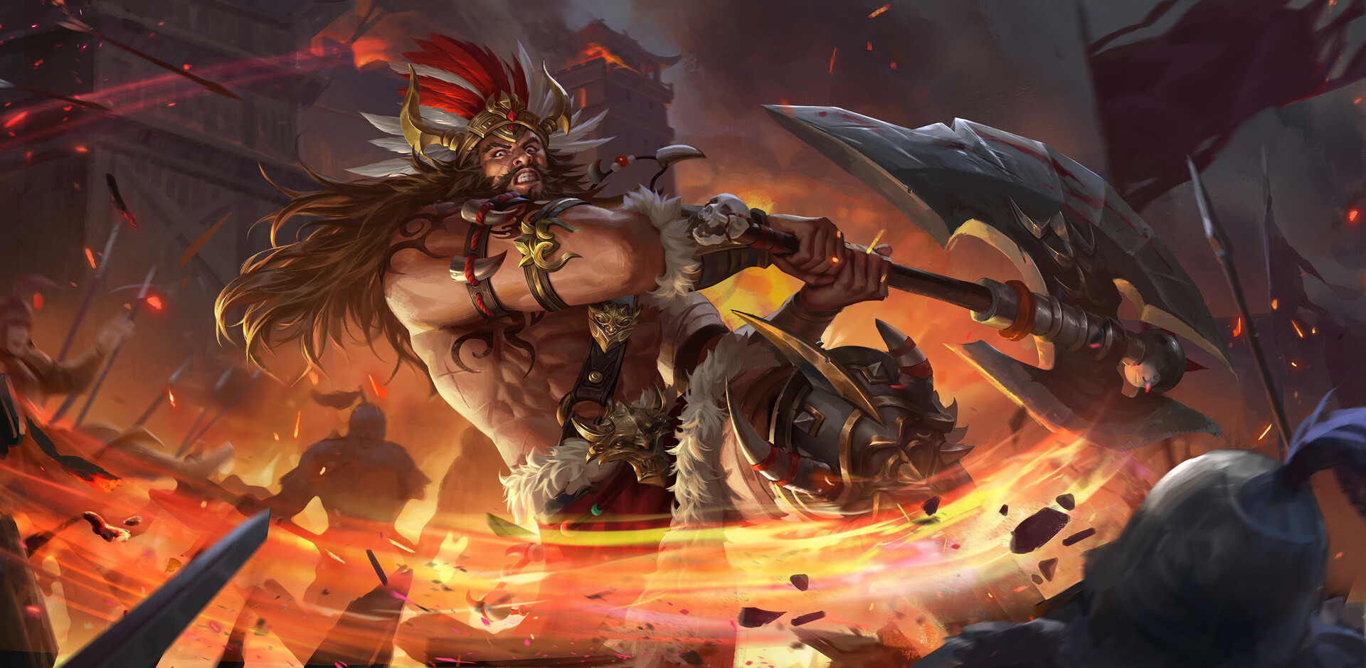 ArtStation - 三国杀OL-传说-界·孟获