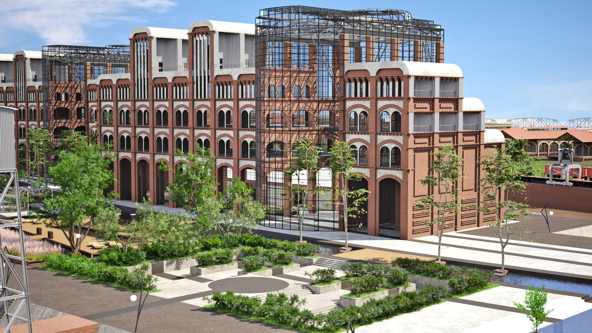 ArtStation - Adaptation of a river port.