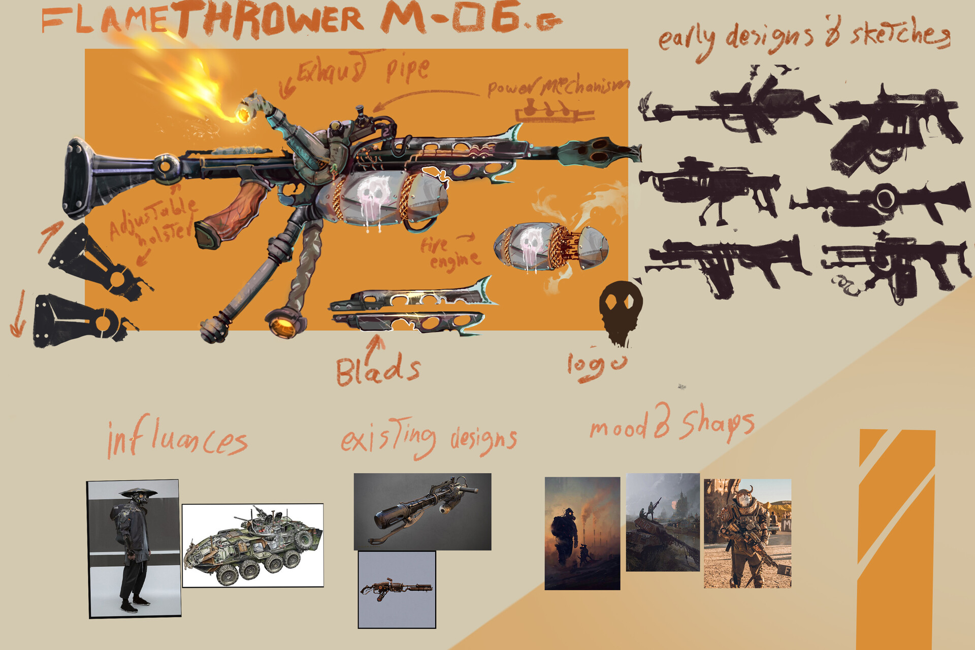 ArtStation - flame thrower M.06