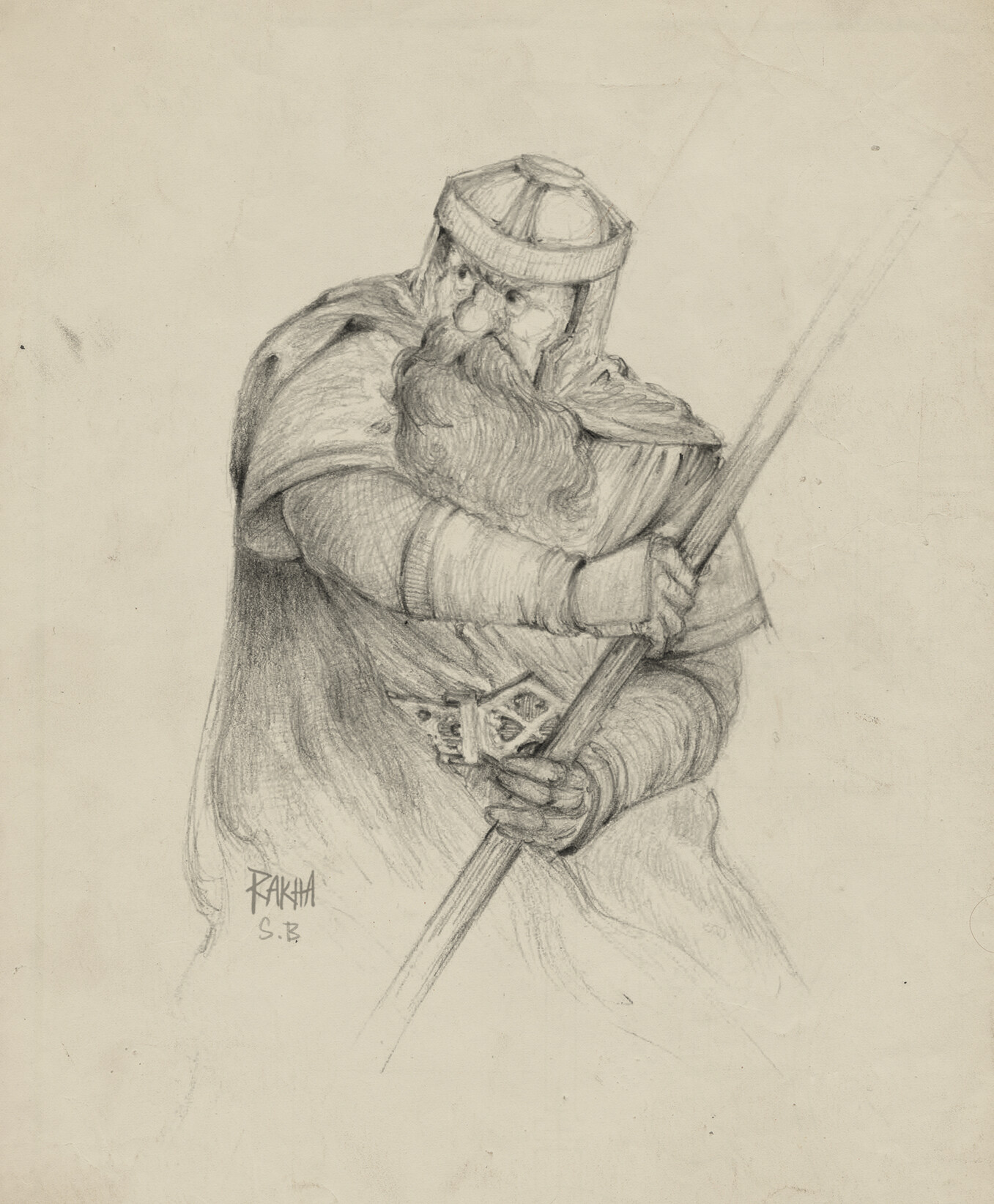 ArtStation - Gimli the Dwarf . Pencil sketch