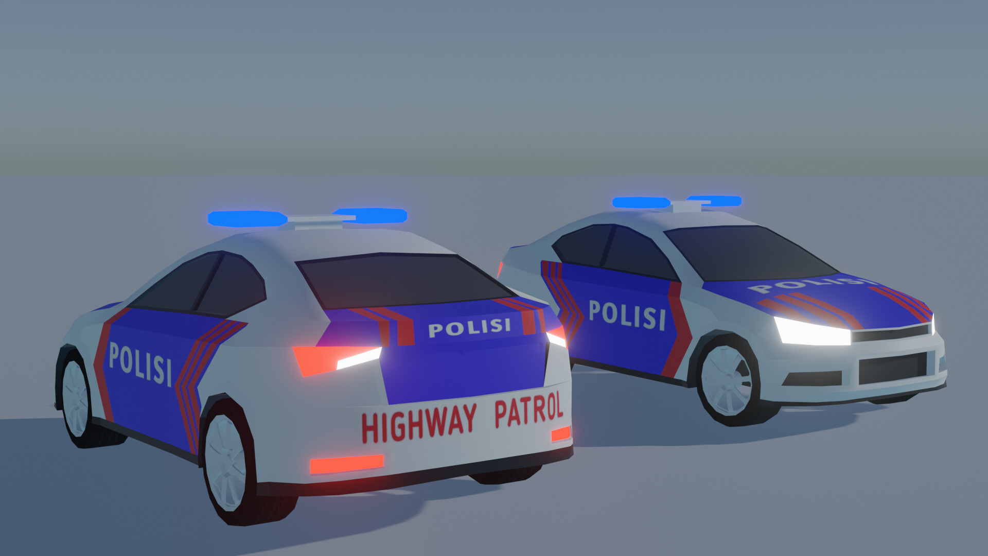 ArtStation - Low Poly Police Car