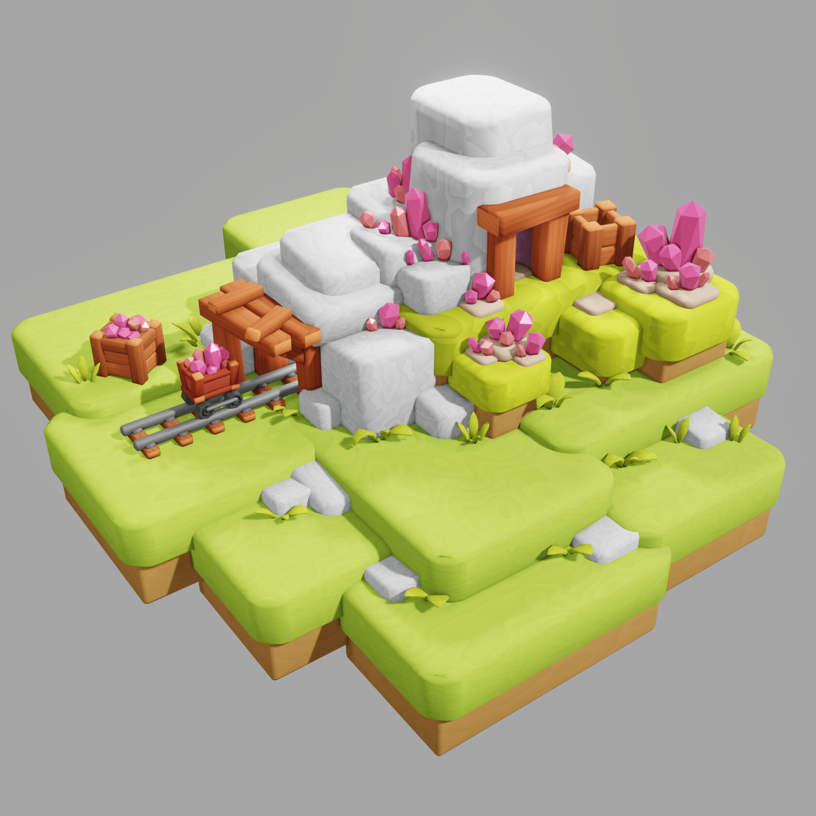 ArtStation - Crystal mine