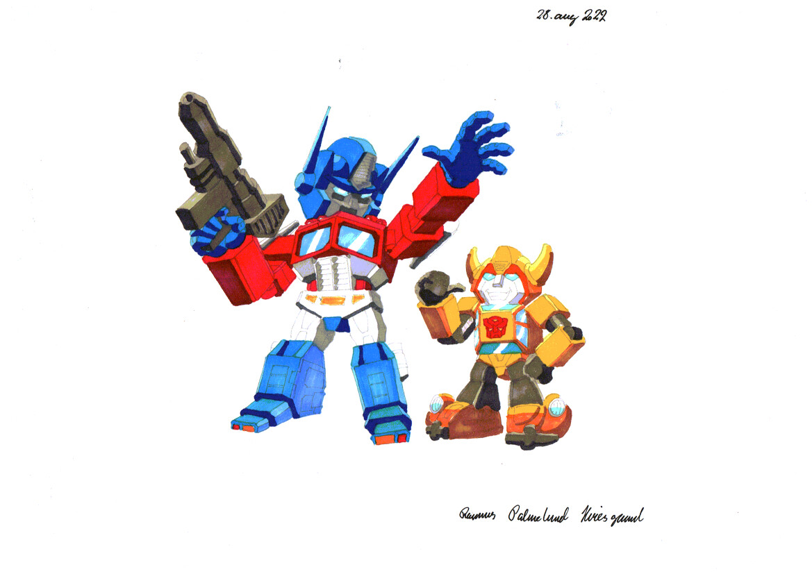 how to draw chibi optimus prime