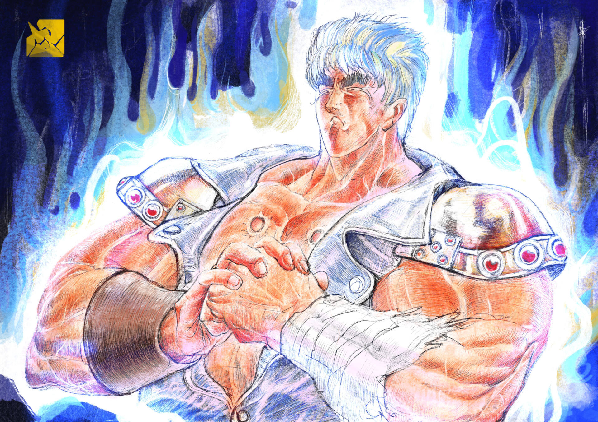 ArtStation - Kenshiro - Hokuto no Ken [FANART]