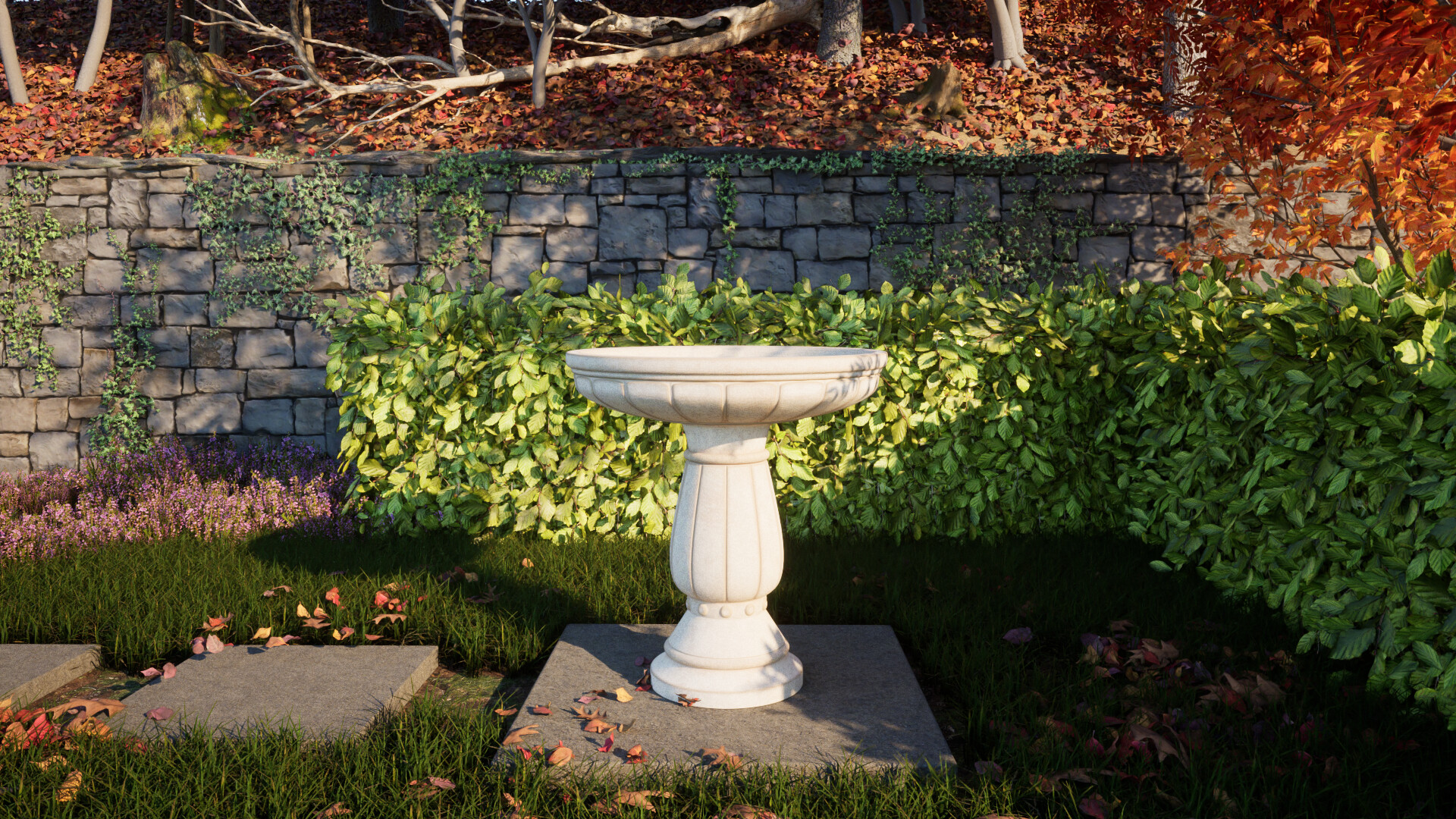 ArtStation - Garden Bird Bath