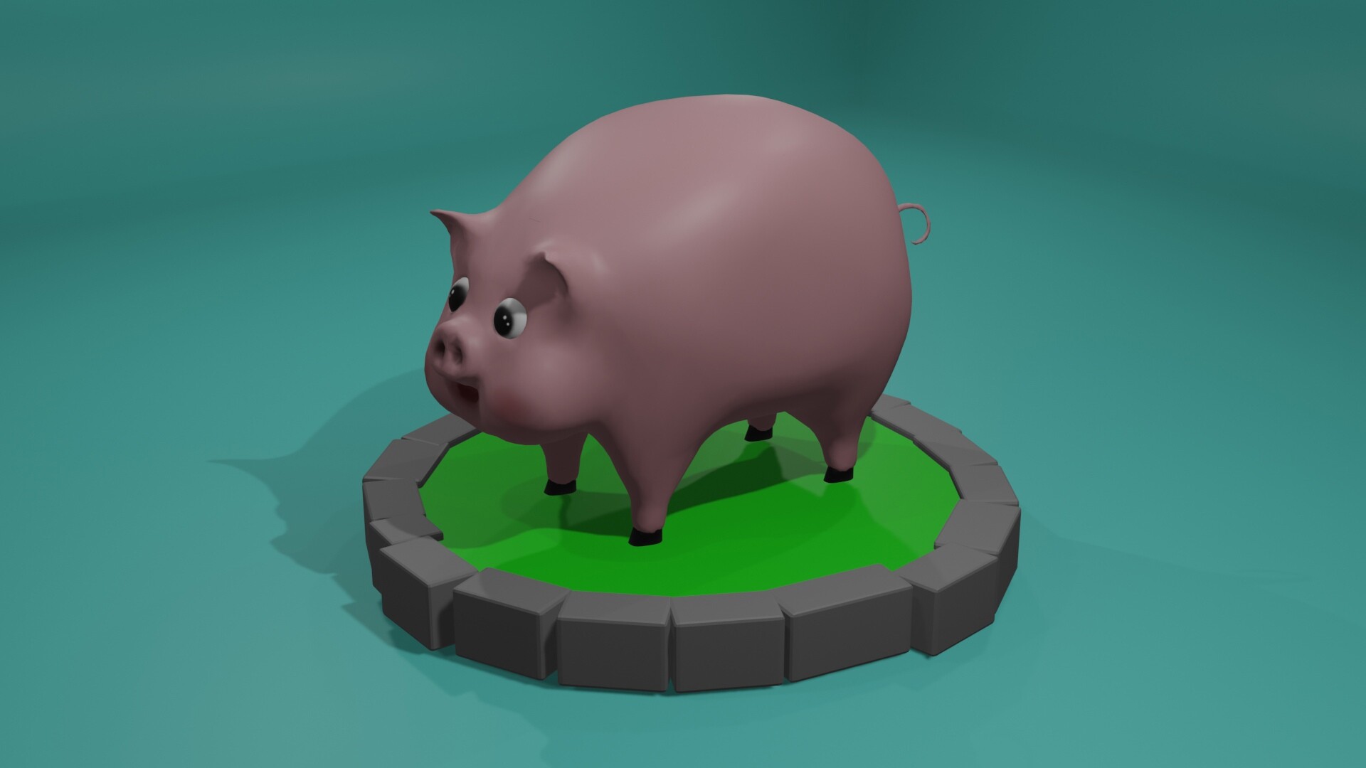 ArtStation - Cutie low poly piggy