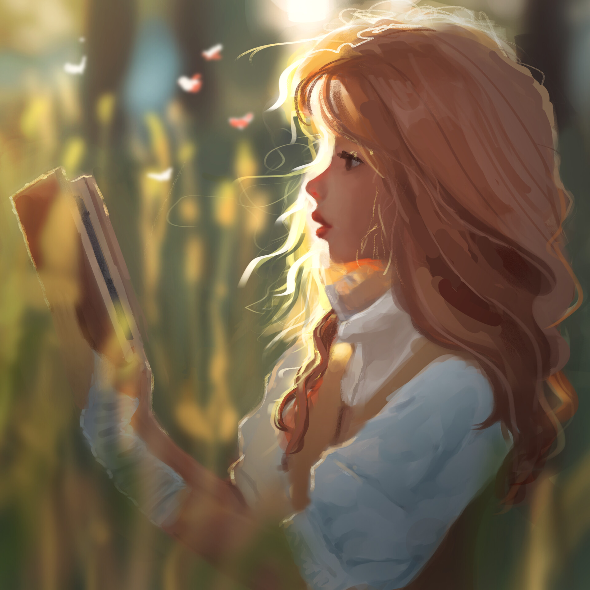 ArtStation - book girl