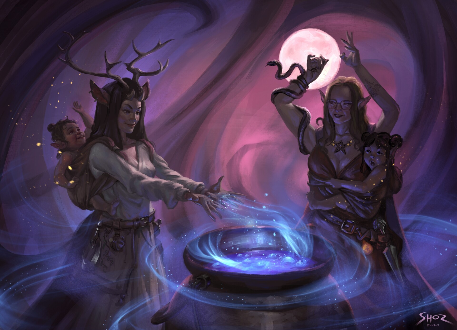 ArtStation - The Witch Family