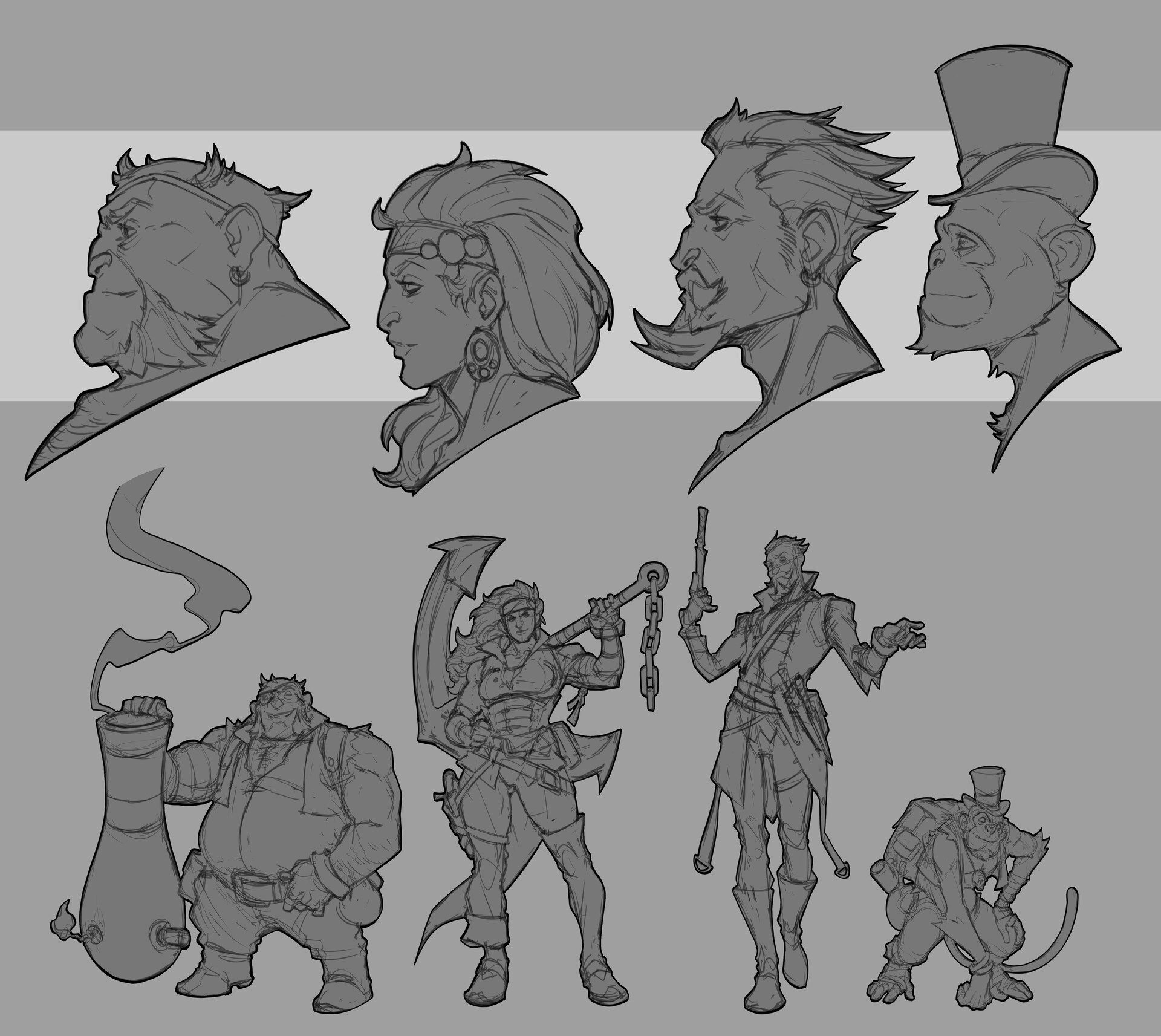 ArtStation - Character Design Sketches