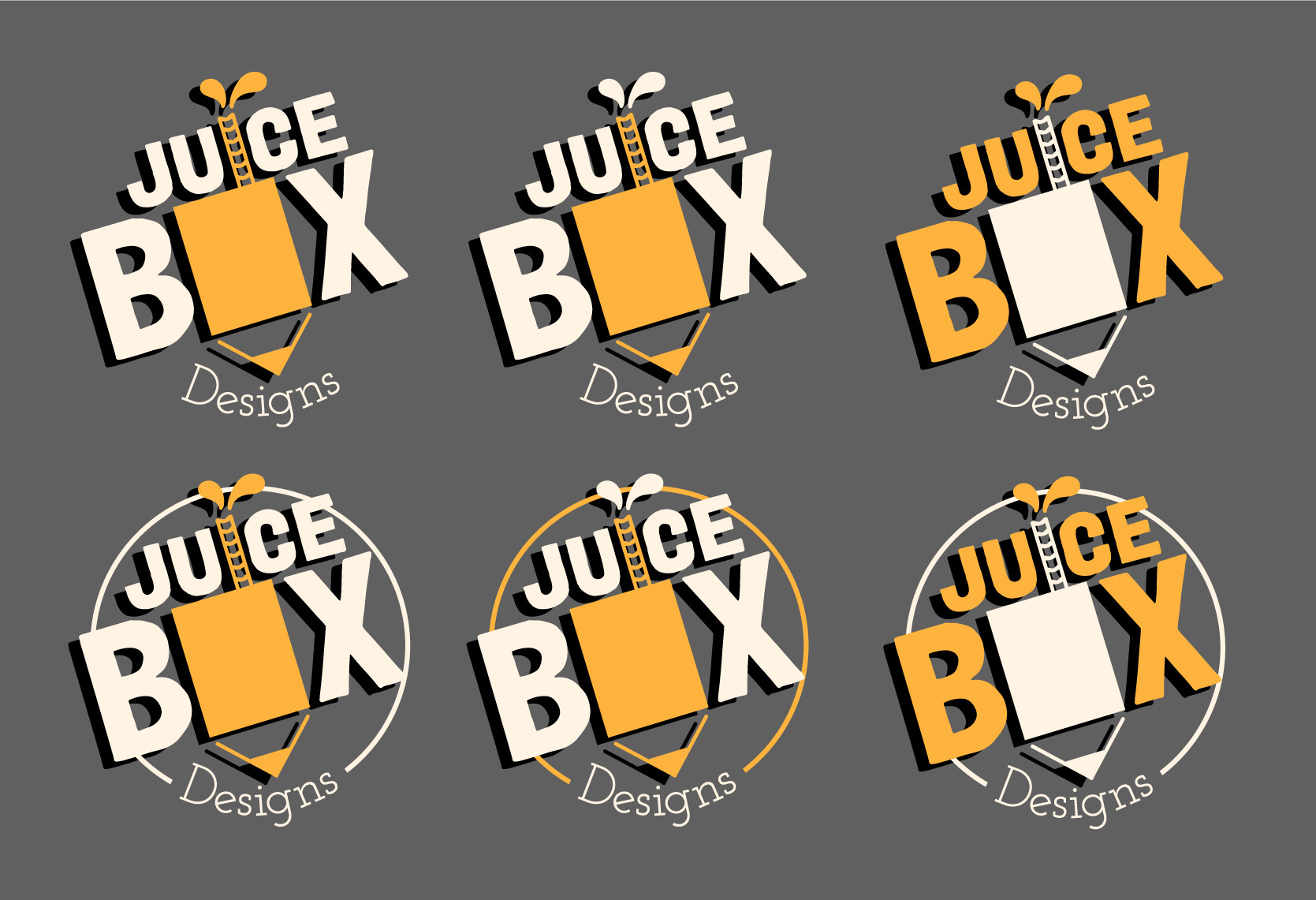 juice box logo design