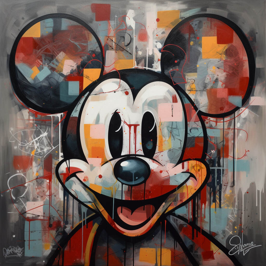 ArtStation - Artistic Geometric Illustrations Mickey Mouse