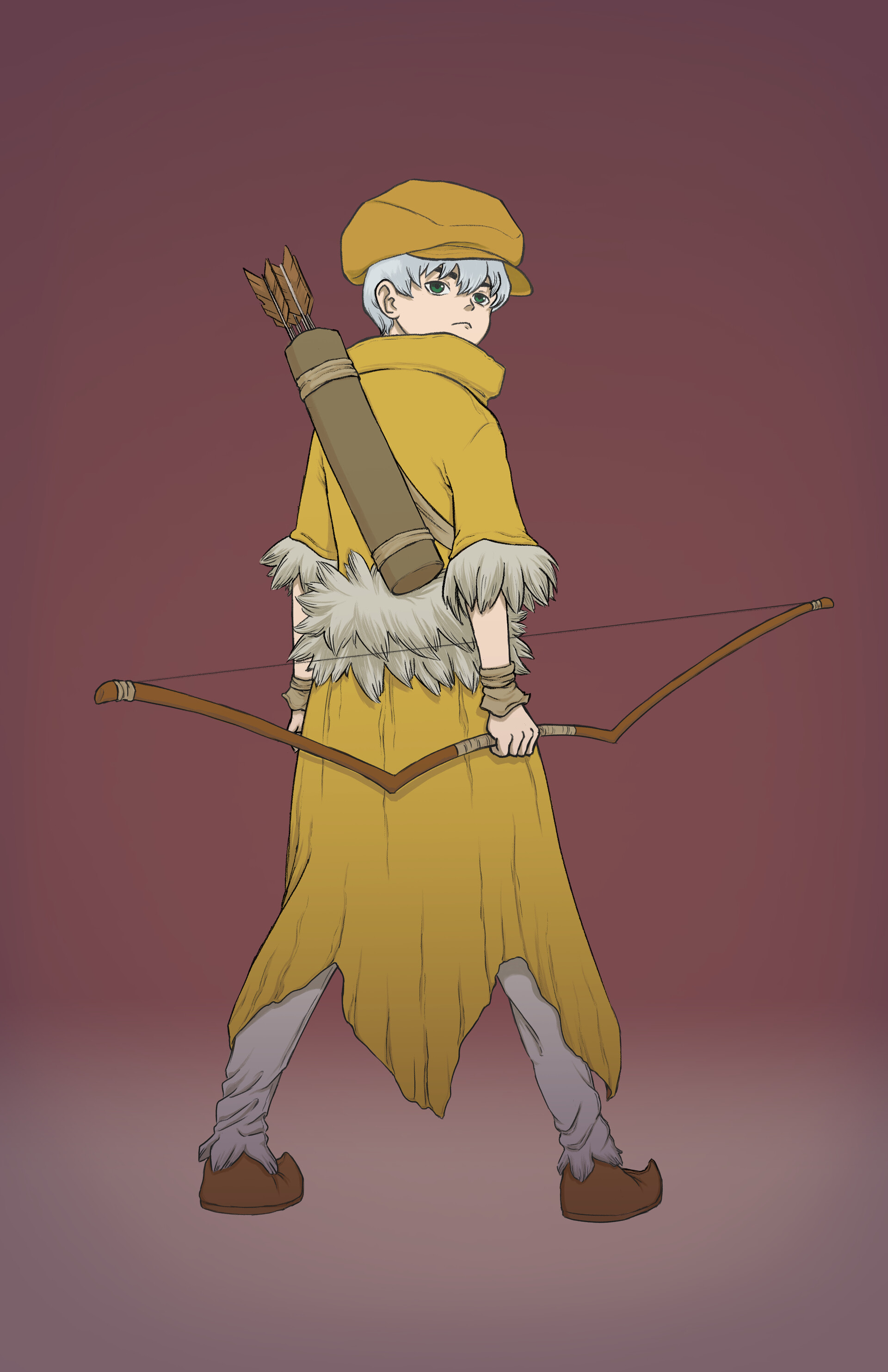 ArtStation - Ukyo fanart from manga Dr Stone