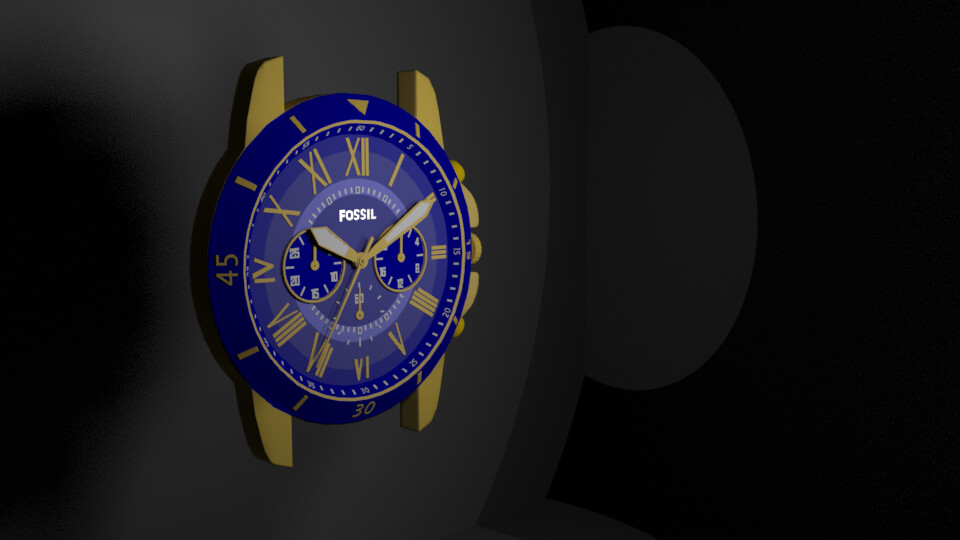 ArtStation - fossil watch basic 3d model